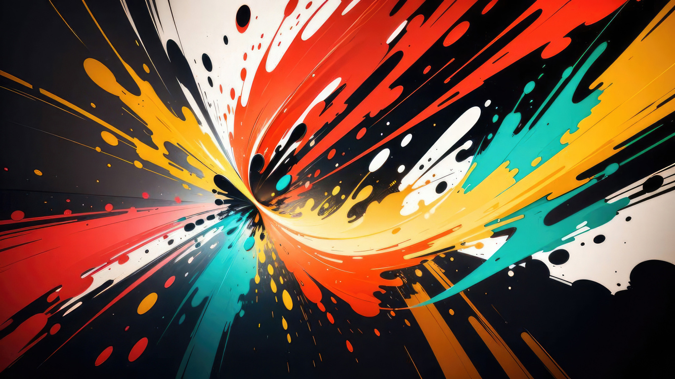 1366x768 Paint Splatters 4k Laptop HD ,HD 4k Wallpapers,Images ...