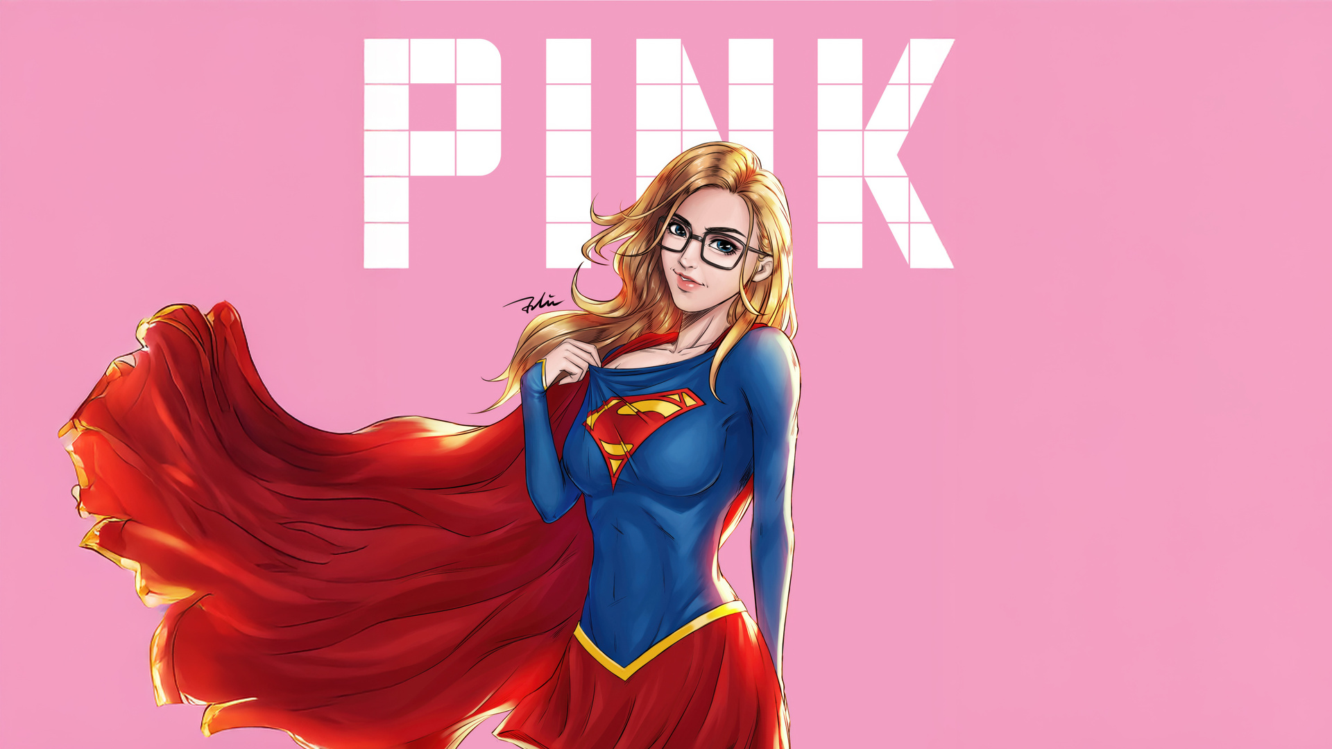 1920x1080 Pink Supergirl Laptop Full HD 1080P ,HD 4k Wallpapers,Images ...