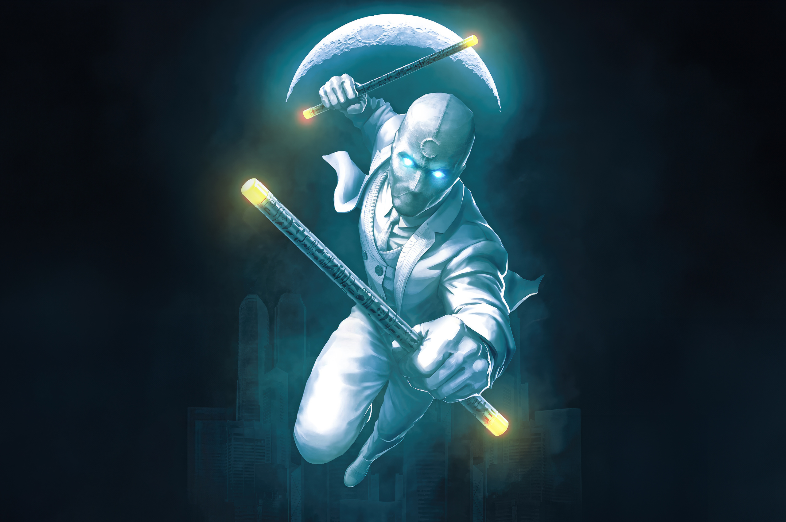 2560x1700 Portrait Of The Moon Knight Chromebook Pixel ,HD 4k ...