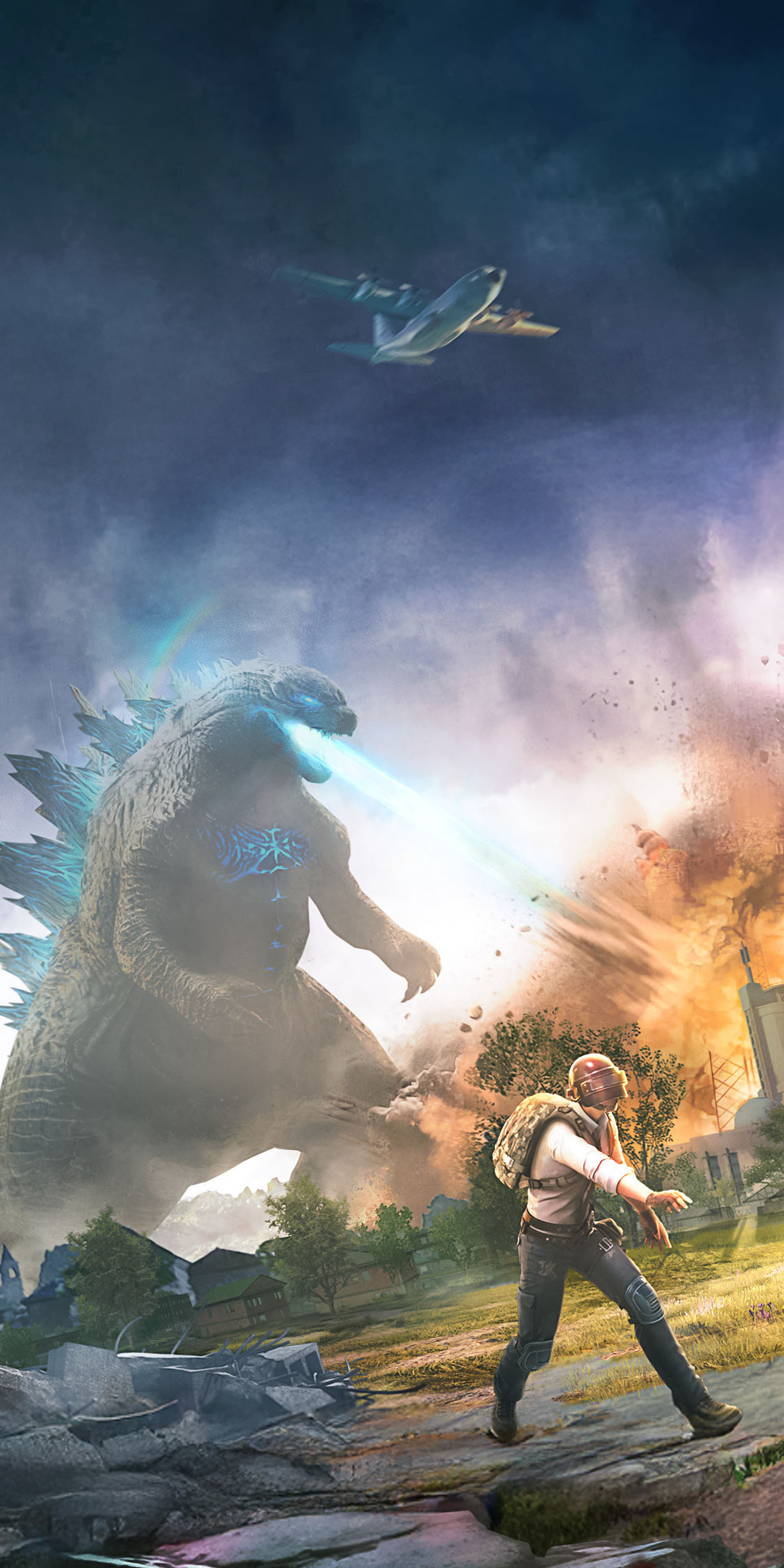 1080x2160 Pubg Mobile Godzilla X Kong One Plus 5T,Honor 7x,Honor view ...