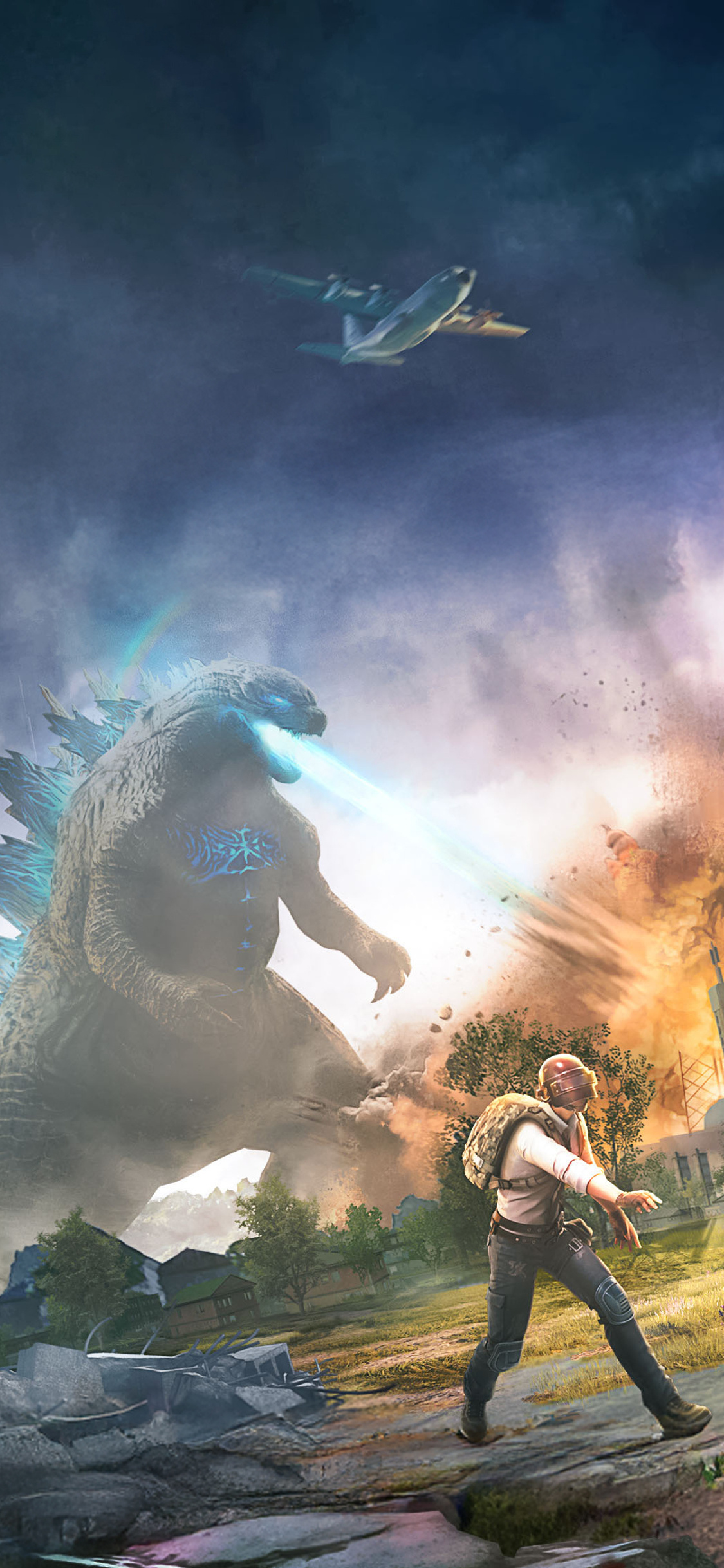 1125x2436 Pubg Mobile Godzilla X Kong Iphone XS,Iphone 10,Iphone X ,HD ...