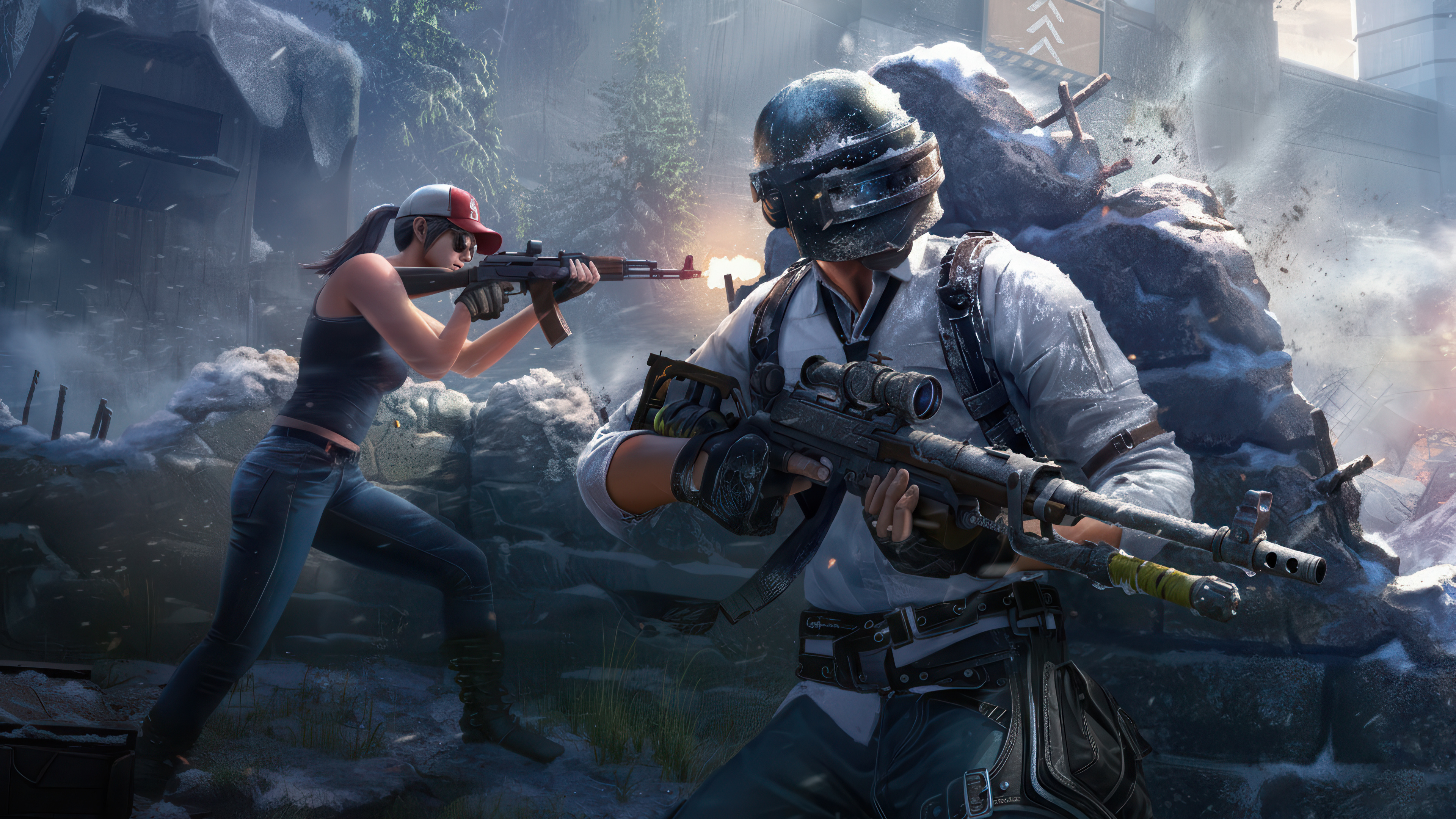 3840x2160 Pubg Mobile Snow Theme 4K ,HD 4k Wallpapers,Images ...