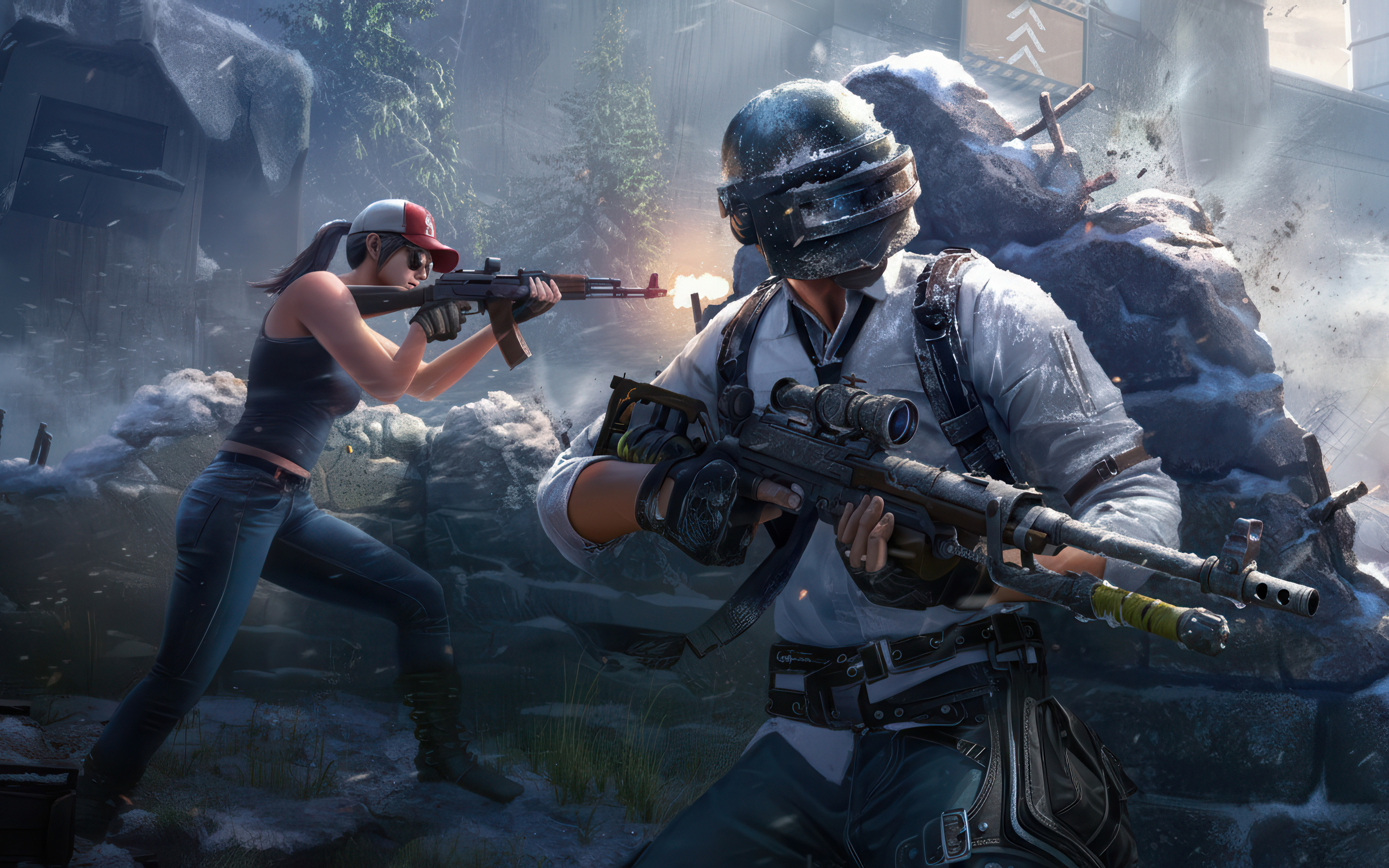 3840x2400 Pubg Mobile Snow Theme 4K ,HD 4k Wallpapers,Images ...