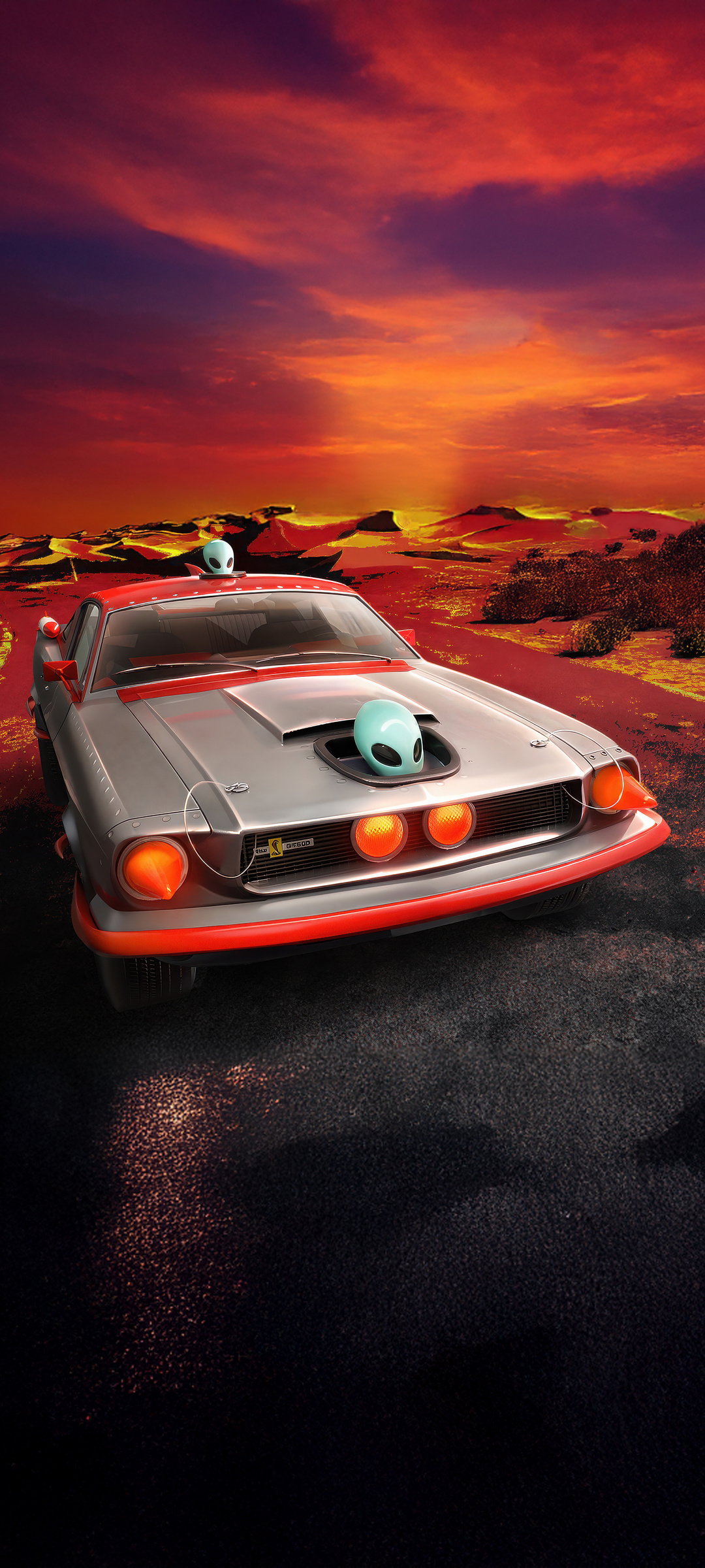 1080x2400 Pubg Shelby Gt500 Retro Invader Google Pixel 7 ,HD 4k ...