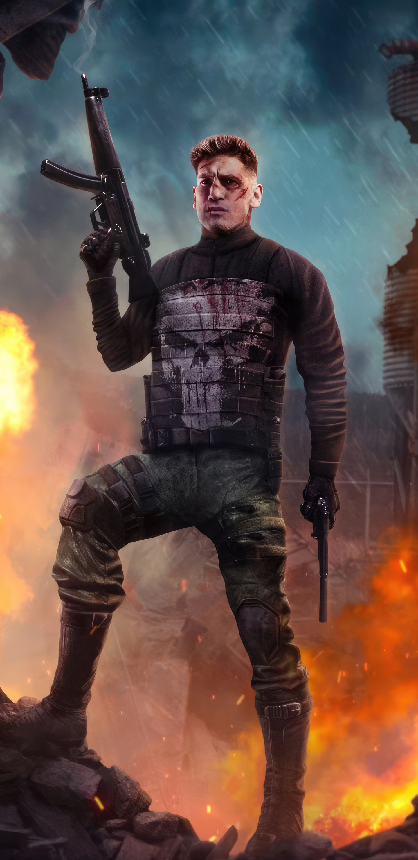 1440x2960 Punisher Acrobatic Pursuit Samsung Galaxy Note 9,8, S9,S8,S8+ QHD ,HD 4k Wallpapers ...