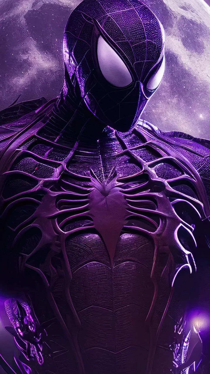 720x1280 Purple Spidey Venom 4k Moto G,X Xperia Z1,Z3 Compact,Galaxy S3 ...