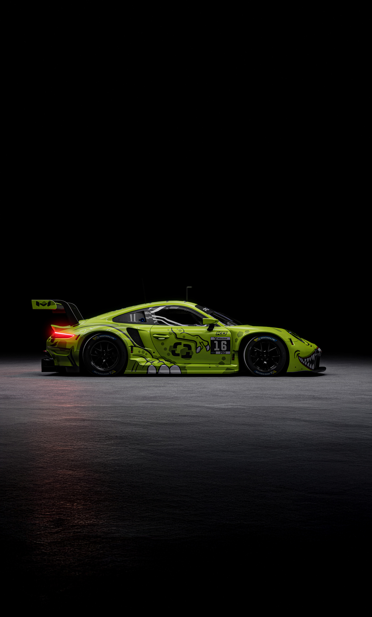 1280x2120 Quadrant Themed Fluro Rexy Porsche 911 Rsr 19 Sprint iPhone 6 ...