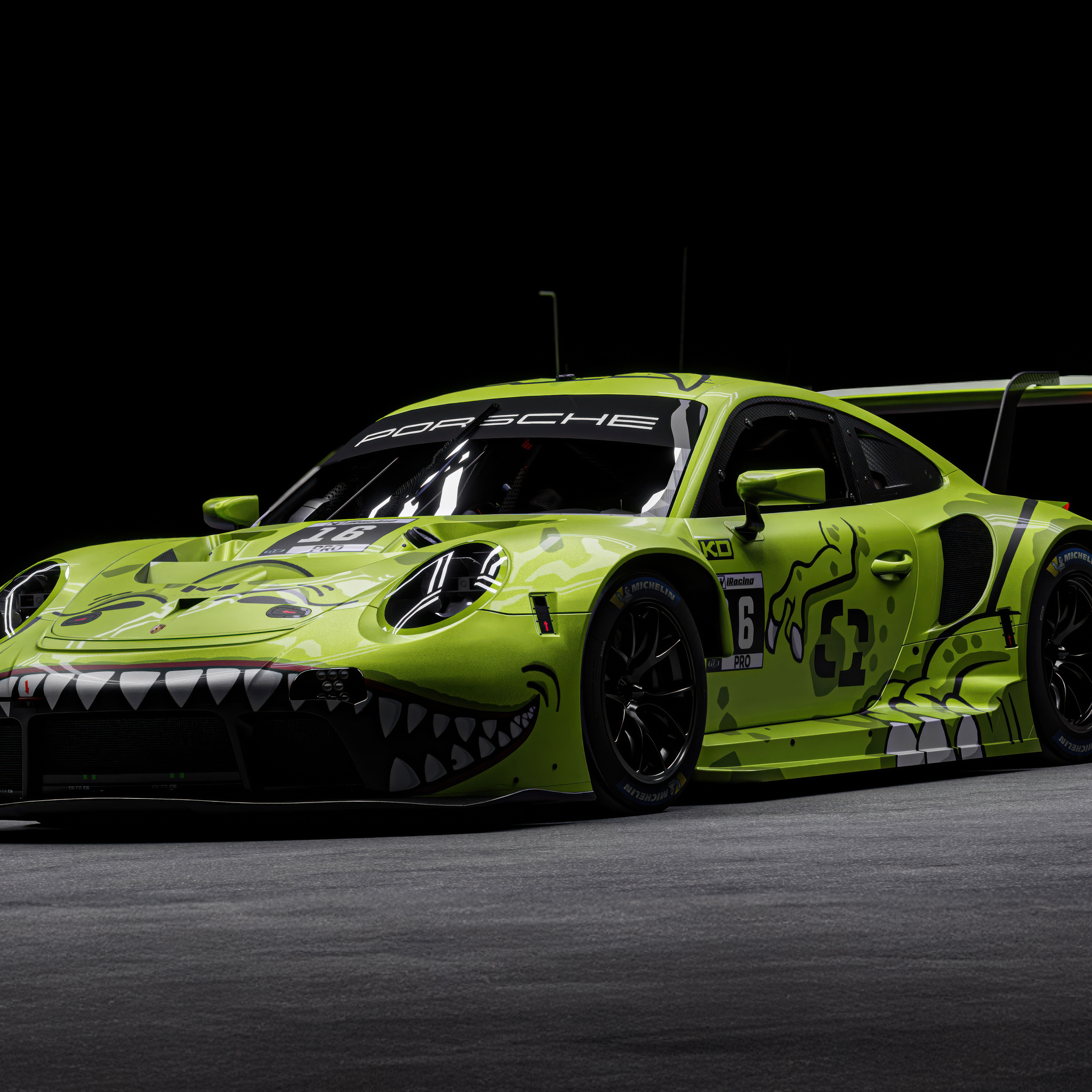 2048x2048 Quadrant Themed Porsche 911 Rsr 19 Sprint Ipad Air ,HD 4k ...