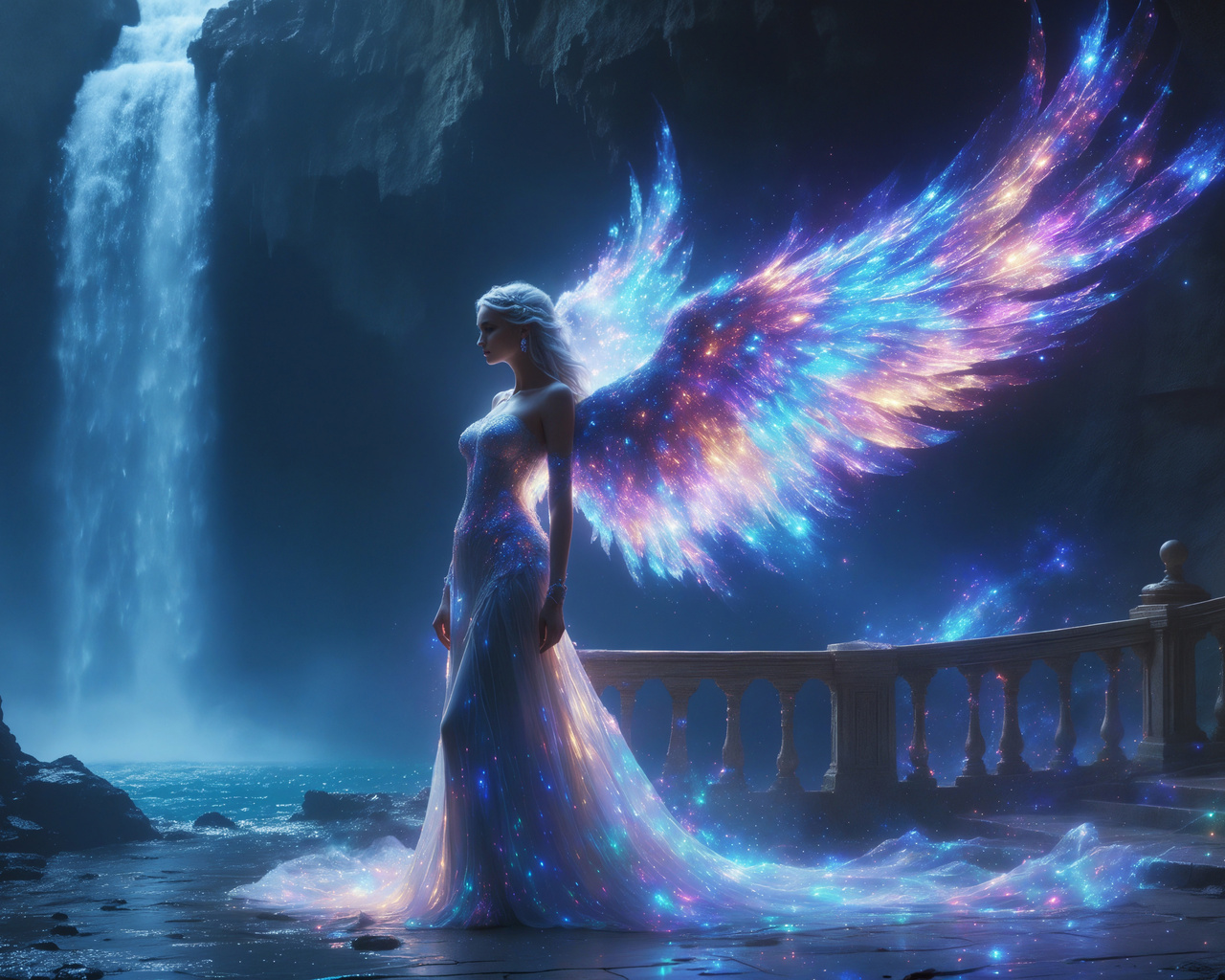 1280x1024 Radiance Of The Dawn Angel Wallpaper,1280x1024 Resolution HD ...