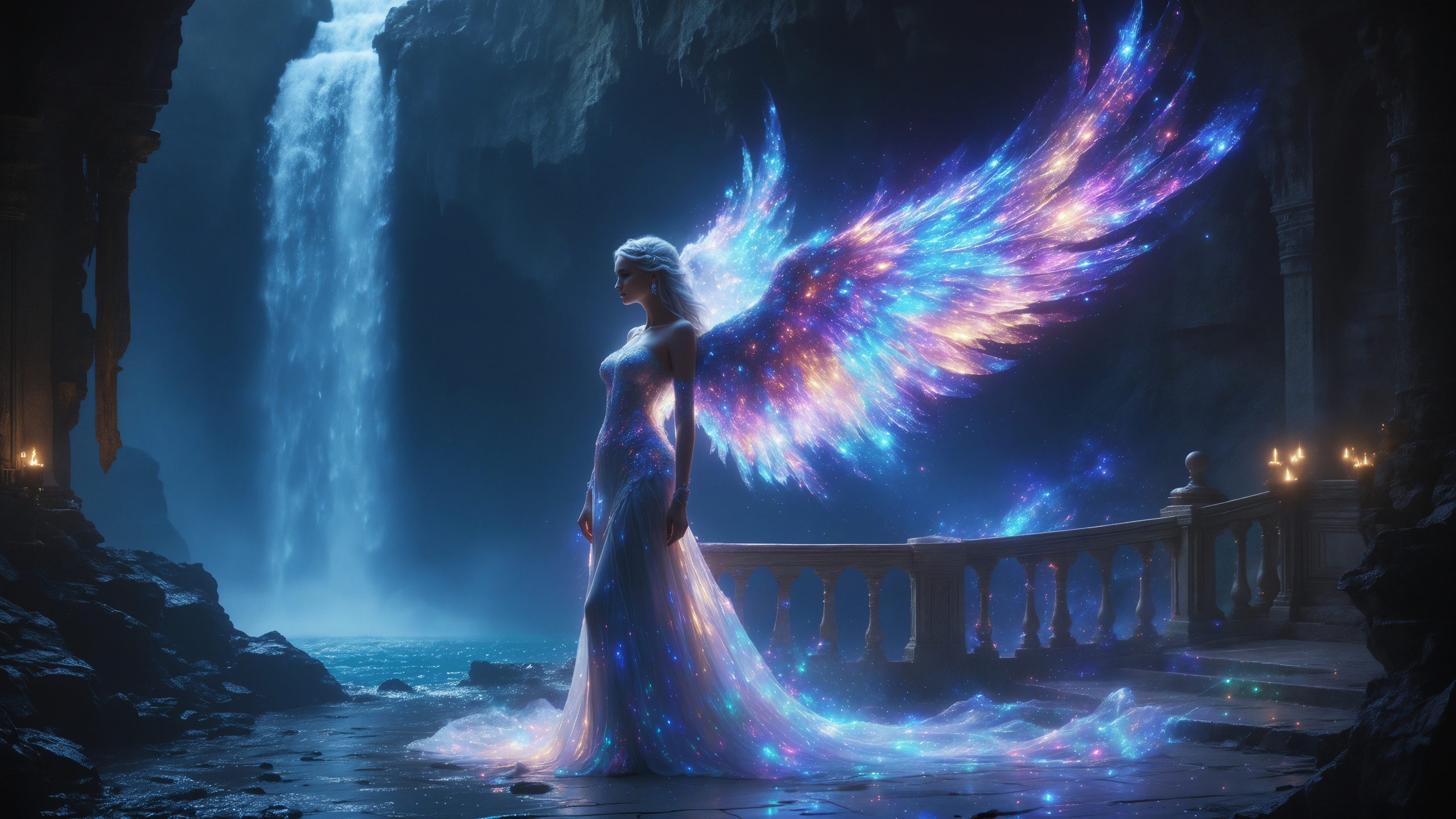 2560x1440 Radiance Of The Dawn Angel 1440P Resolution ,HD 4k Wallpapers ...