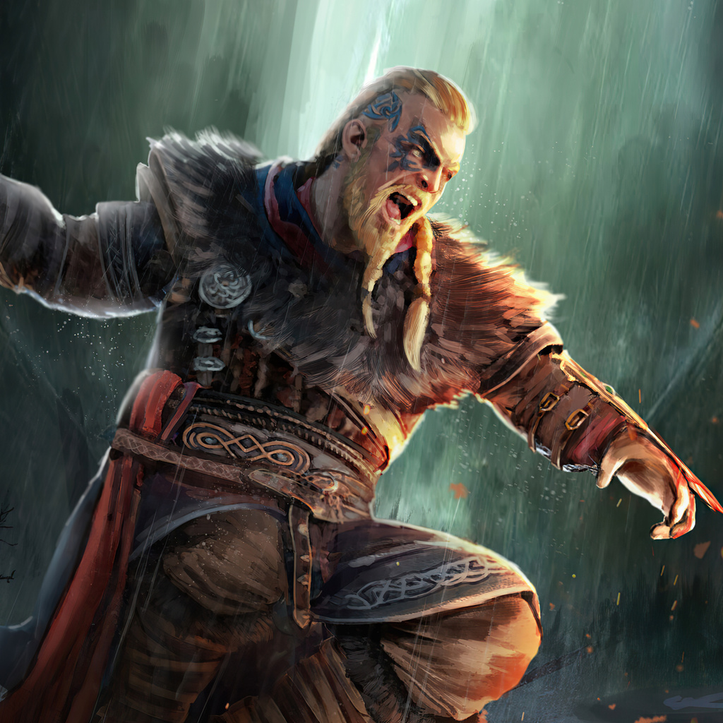 1024x1024 Ragnar Lothbrok Assassins Creed Valhalla 4k 1024x1024