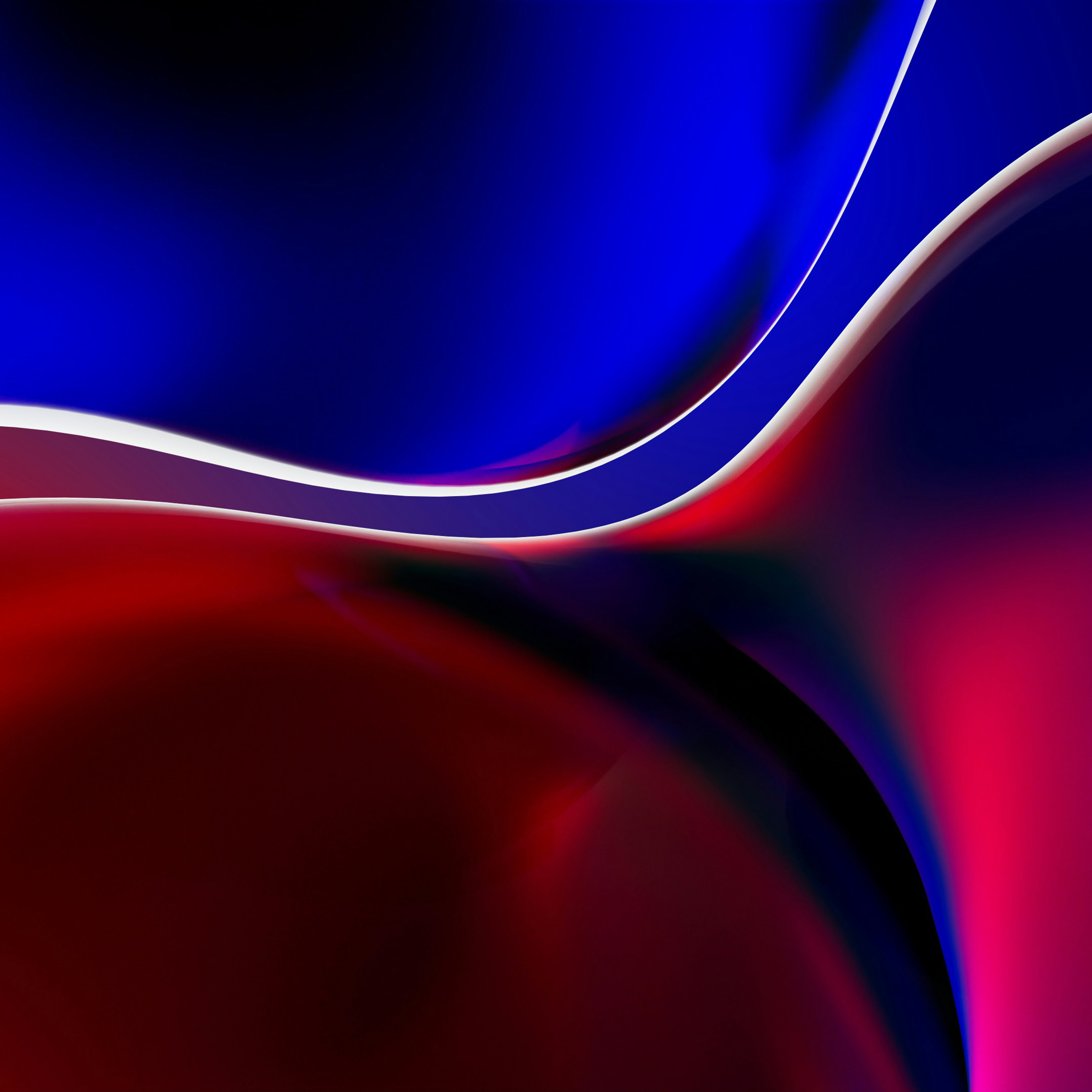 2932x2932 Red Blue Dynamic Wave Abstract Ipad Pro Retina Display ,HD 4k ...