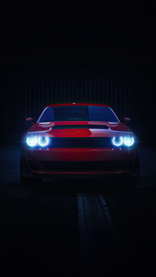 640x1136 Red Dodge Challenger 4k iPhone 5,5c,5S,SE ,Ipod Touch ,HD 4k ...