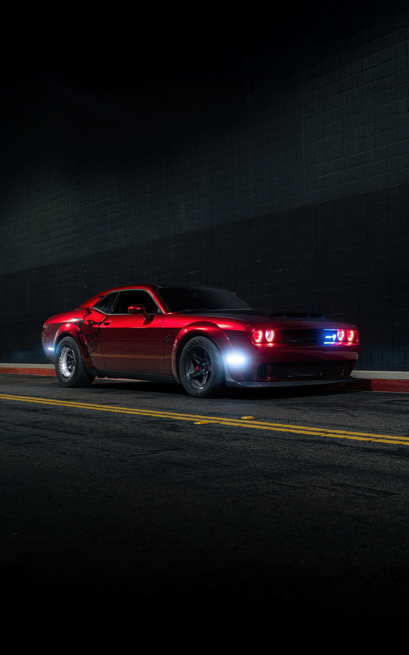 800x1280 Red Dodge Challenger Srt 5k Nexus 7,Samsung Galaxy Tab 10,Note ...