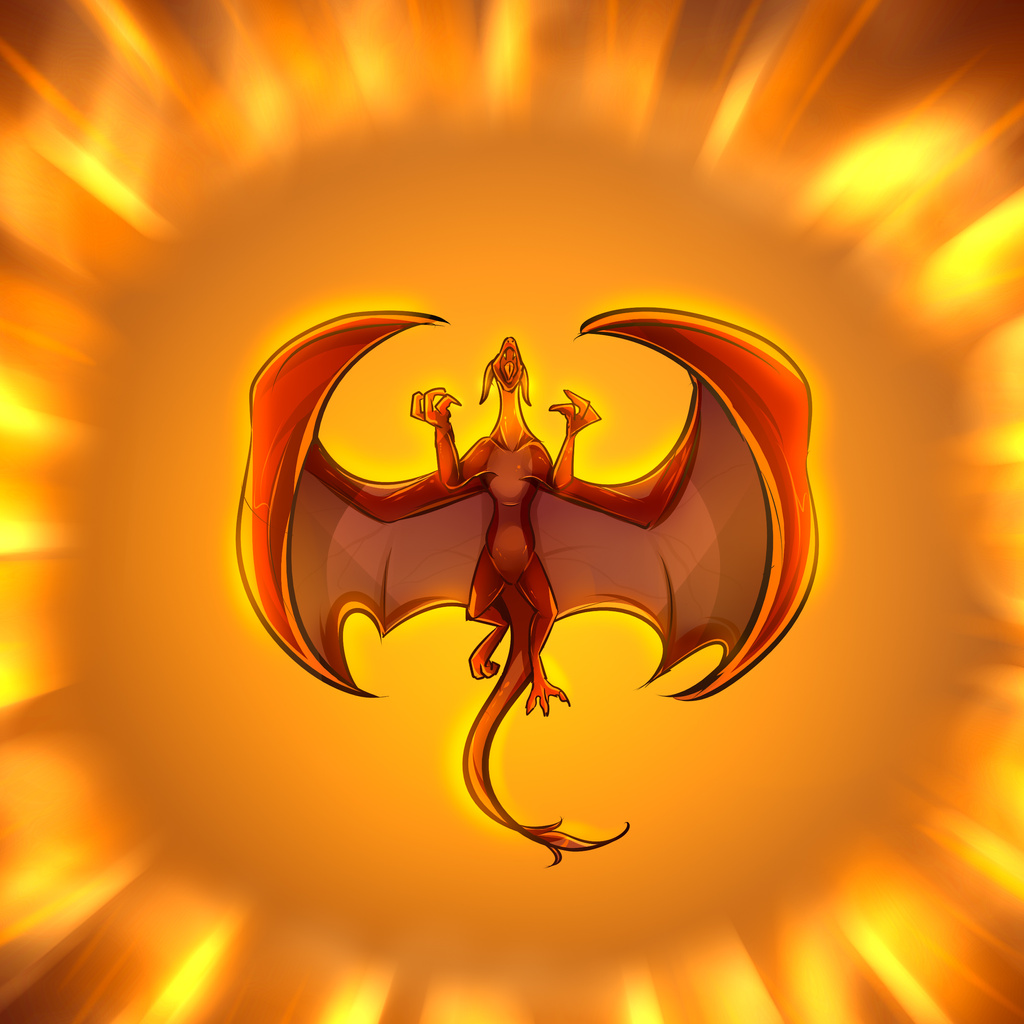 1024x1024 Red Dragon Heat Wave 5k 1024x1024 Resolution HD 4k Wallpapers ...