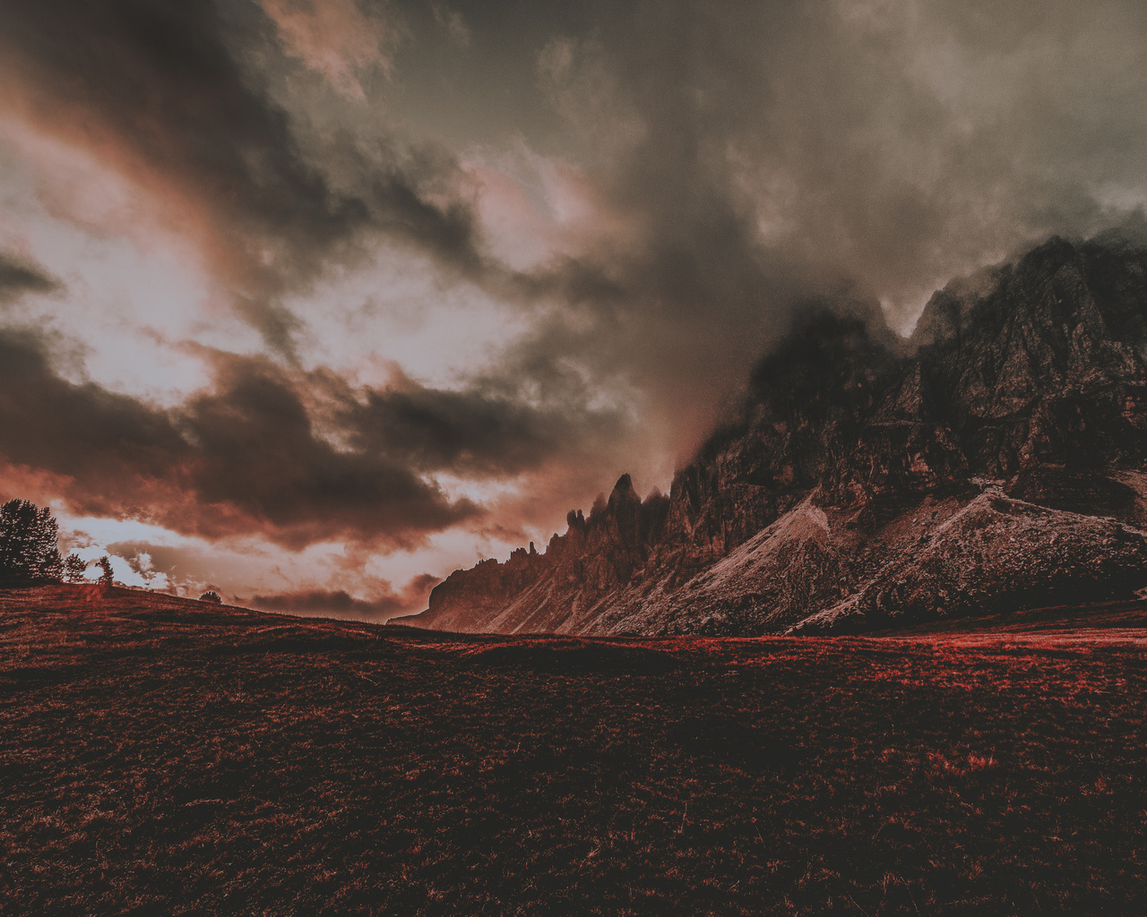 1280x1024 Red Dusk Landscape Mountain Scenic 5k Wallpaper,1280x1024 ...