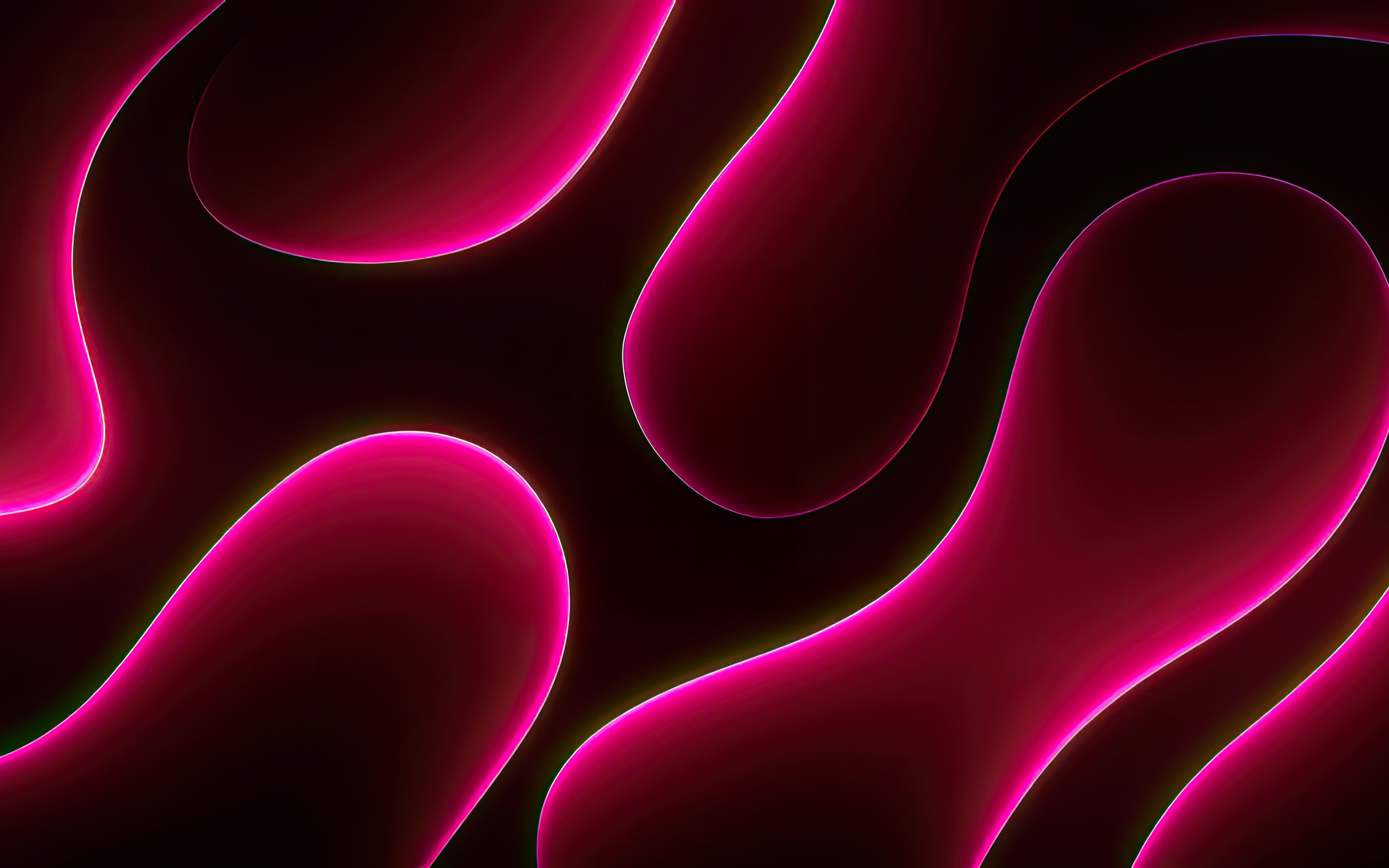 3840x2400 Red Fluorescent Patterns 4K ,HD 4k Wallpapers,Images ...
