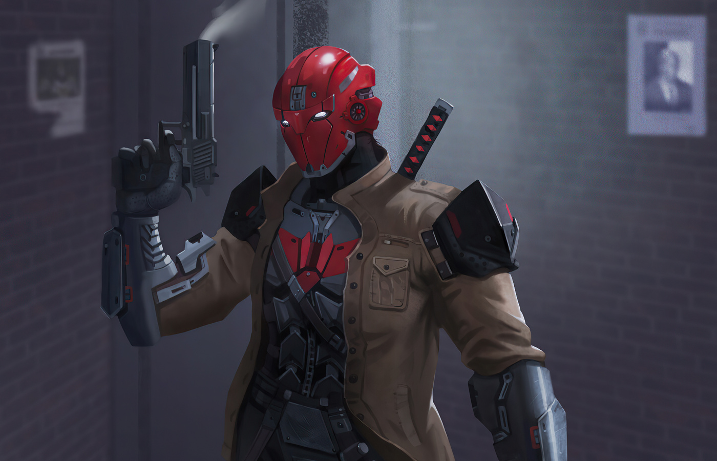 1400x900 Red Hood Gun Up 4k Wallpaper,1400x900 Resolution HD 4k ...