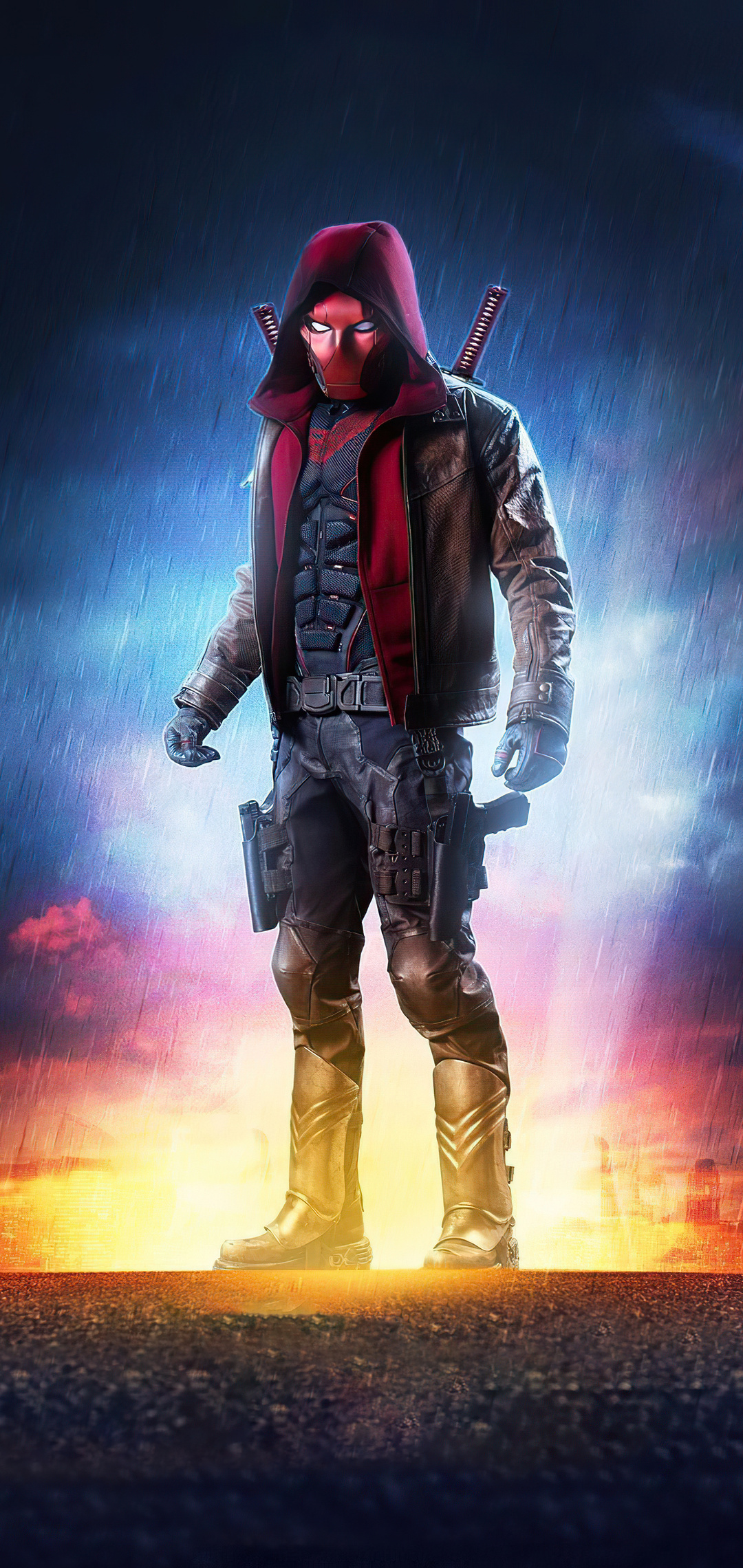 1080x2280 Red Hood Titans One Plus 6,Huawei p20,Honor view 10,Vivo y85 ...