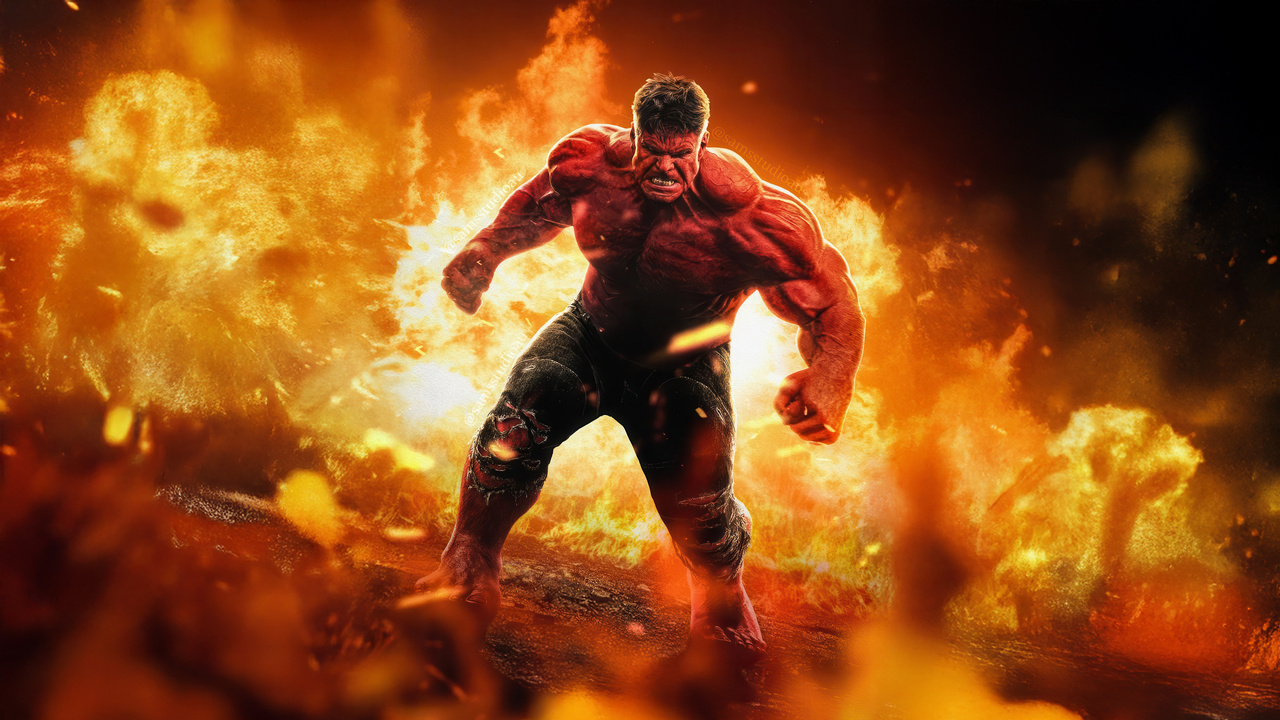1280x720 Red Hulk Reign 720P ,HD 4k Wallpapers,Images,Backgrounds ...