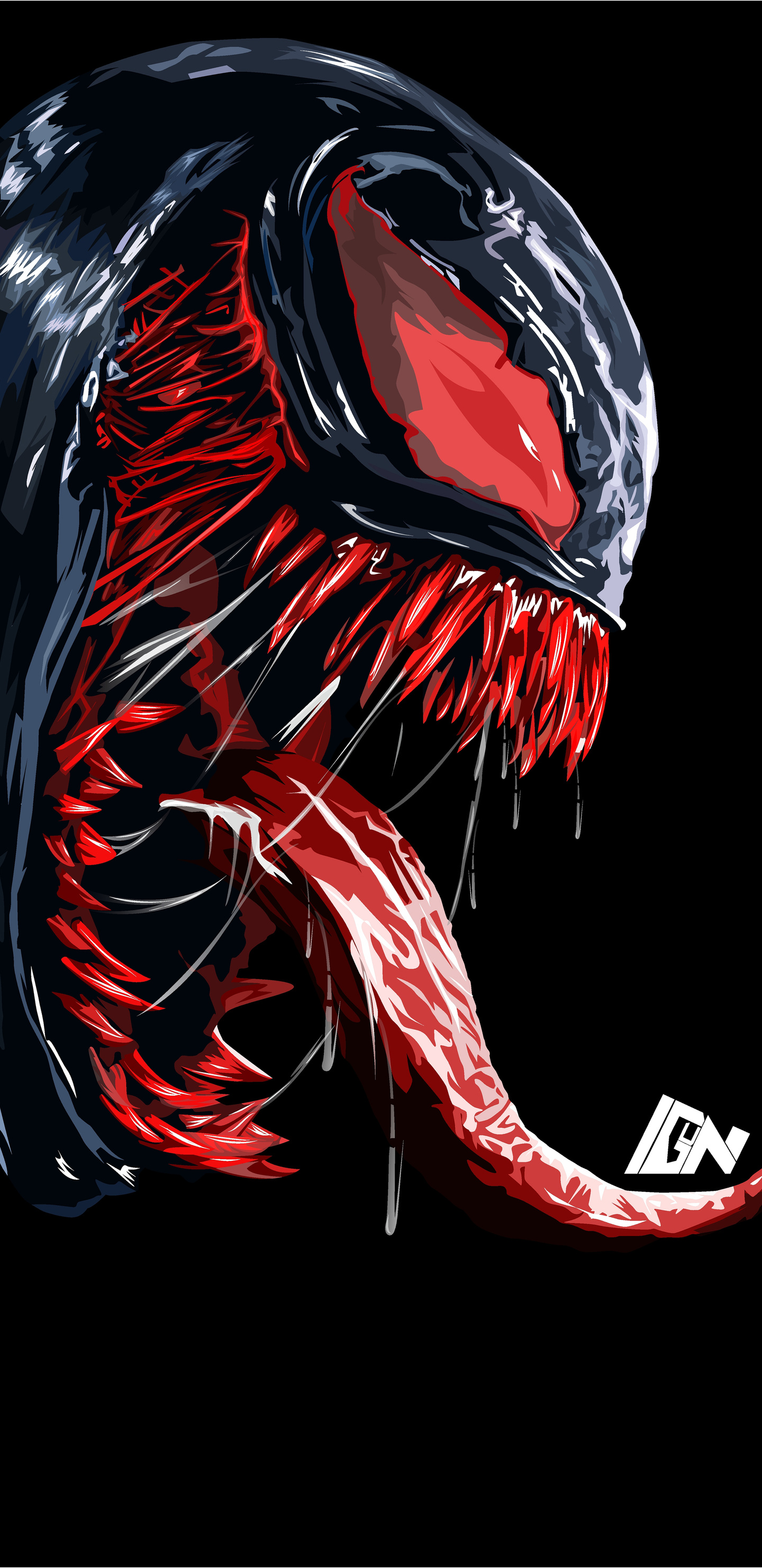 1440x2960 Red Venom Artwork 4k Samsung Galaxy Note 9,8, S9,S8,S8+ QHD ...