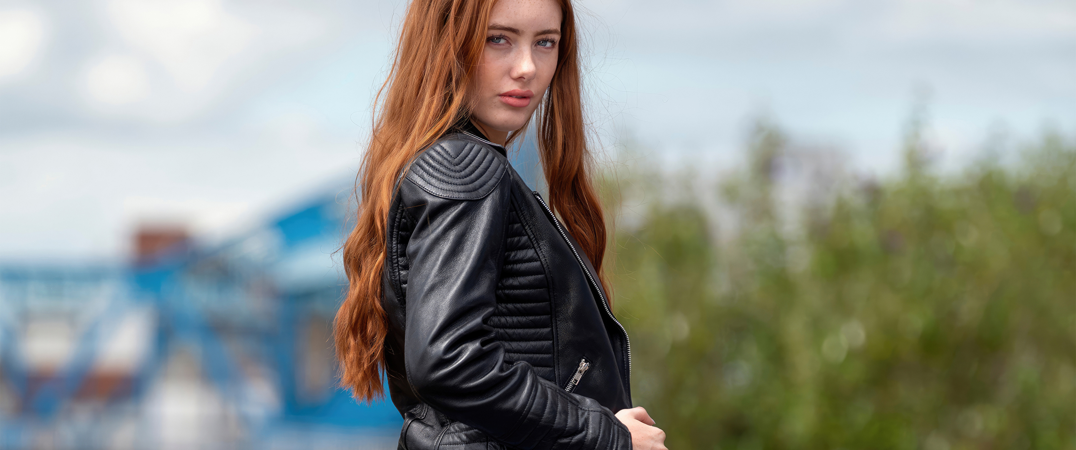 3440x1440 Redhead Girl Black Jacket 4k Ultrawide Quad Hd 1440p Hd 4k