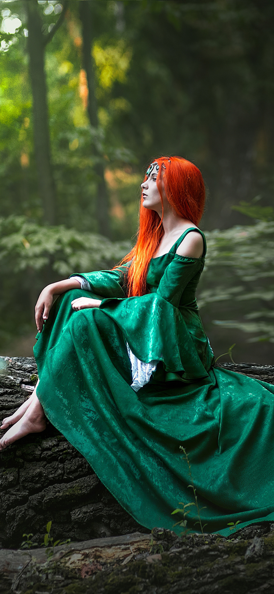 1125x2436 Redhead Girl Forest Cosplay Iphone Xs Iphone 10 Iphone X Hd