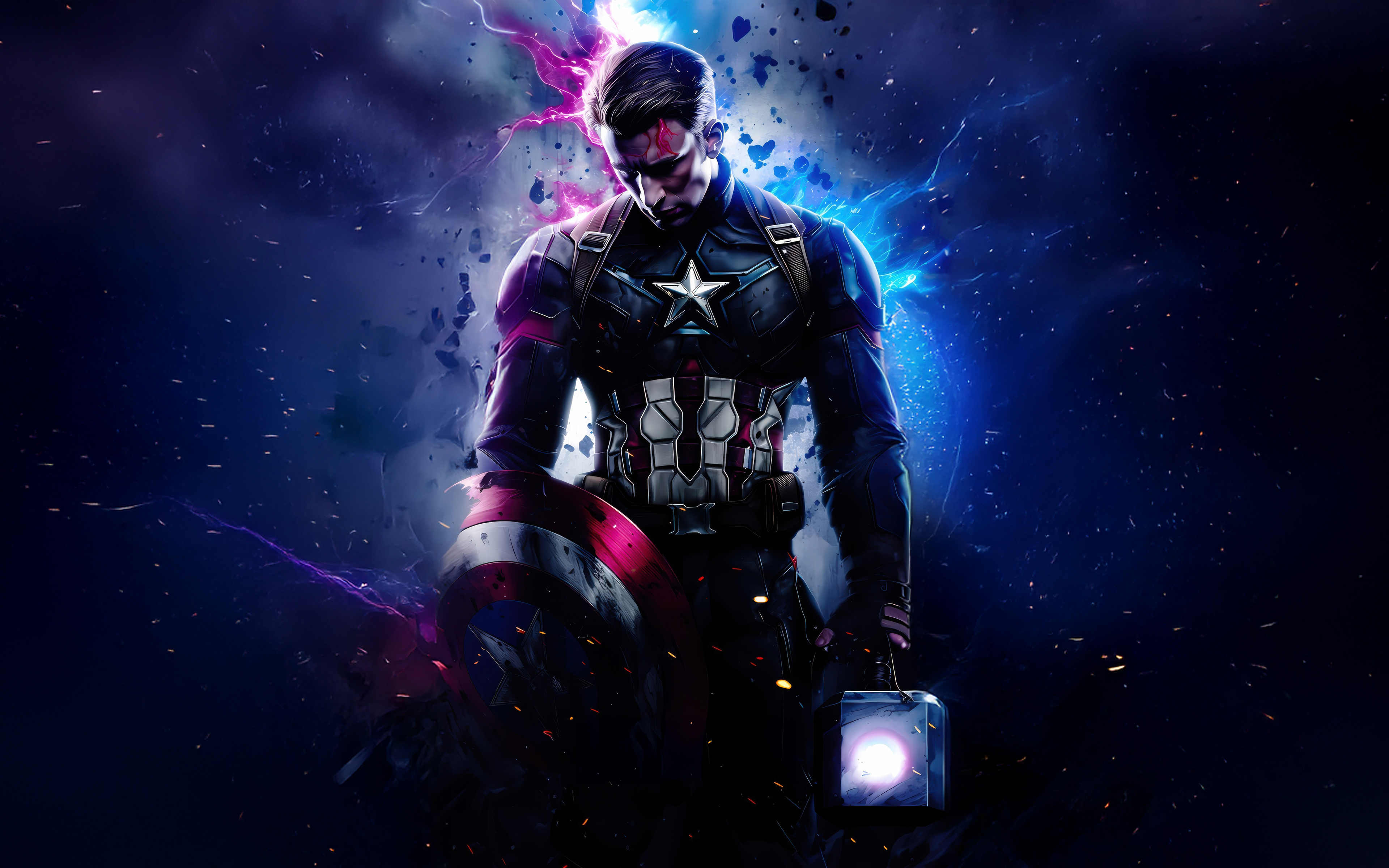 3840x2400 Retribution Captain America 4K ,HD 4k Wallpapers,Images,Backgrounds,Photos and Pictures