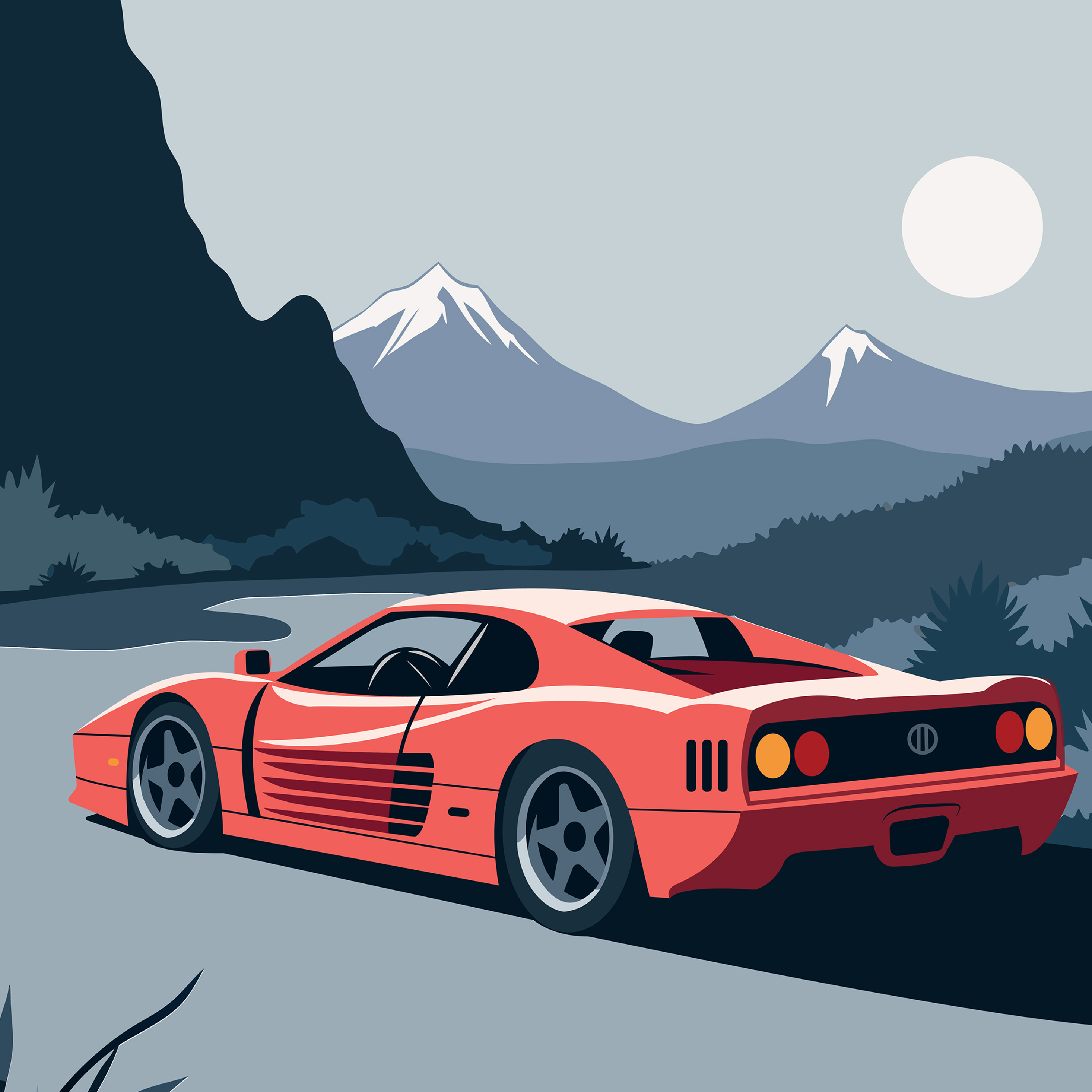 2932x2932 Retro Drift Through The Wild Ipad Pro Retina Display ,HD 4k Wallpapers,Images ...