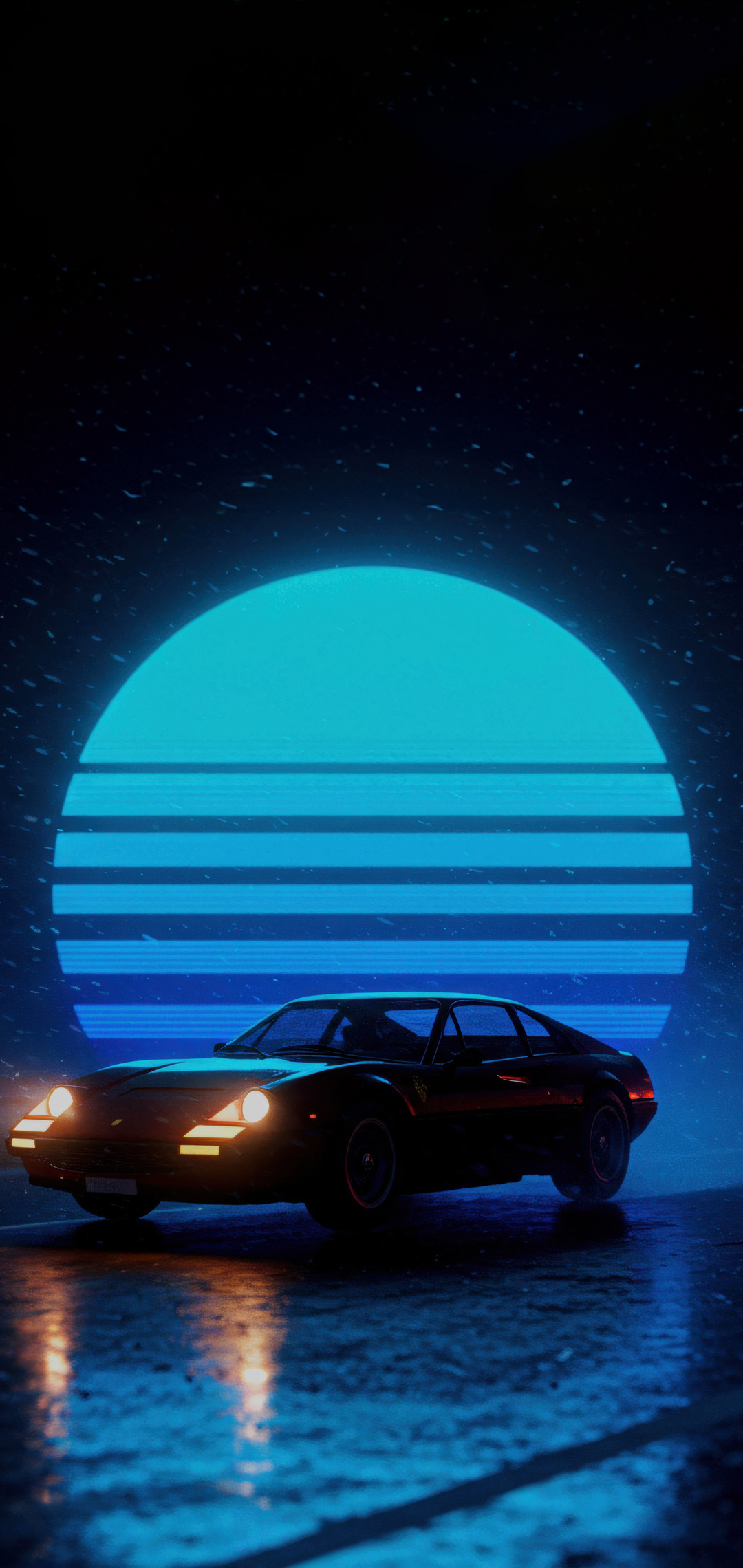1080x2280 Retro Ride Night Drive Synthwave One Plus 6,Huawei p20,Honor ...