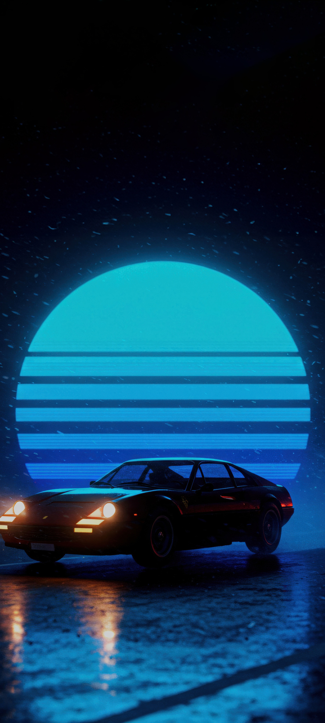 1080x2400 Retro Ride Night Drive Synthwave Google Pixel 7 ,HD 4k ...