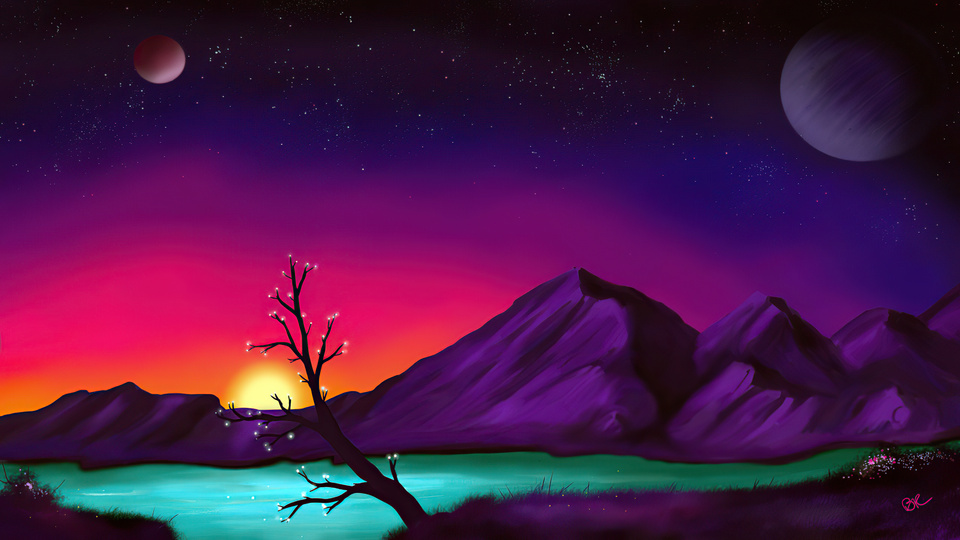 960x540 Retro Wave Other World 960x540 Resolution HD 4k Wallpapers ...