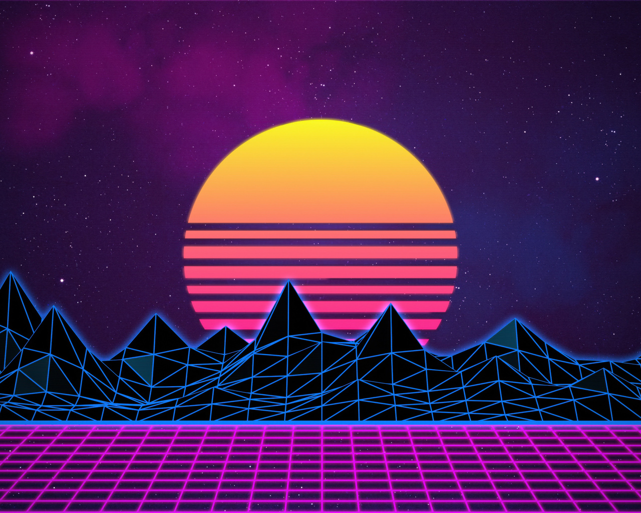 1280x1024 Retrowave Neon 80 Vibe 5k Wallpaper,1280x1024 Resolution HD ...