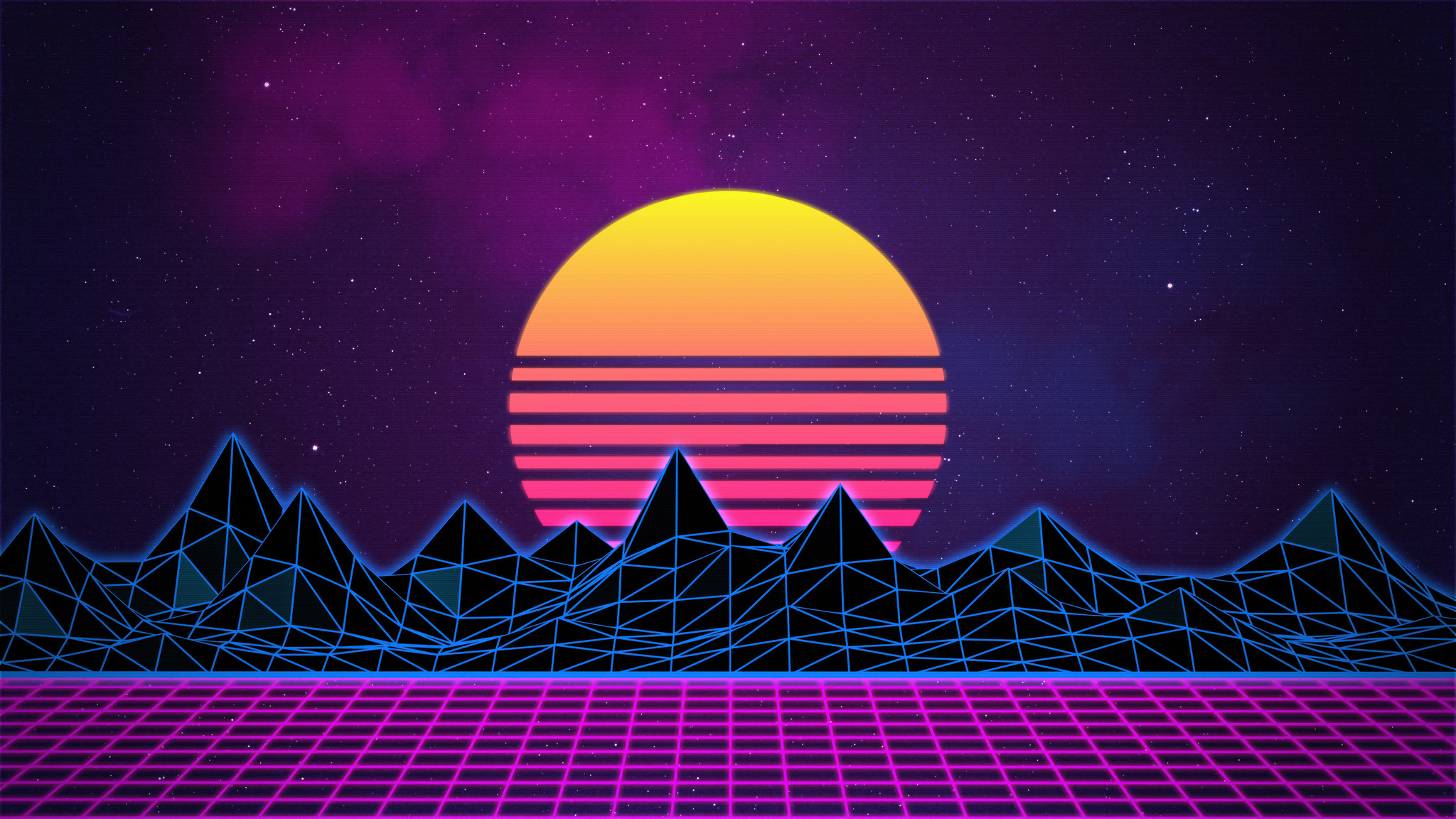 2048x1152 Retrowave Neon 80 Vibe 5k Wallpaper,2048x1152 Resolution HD ...