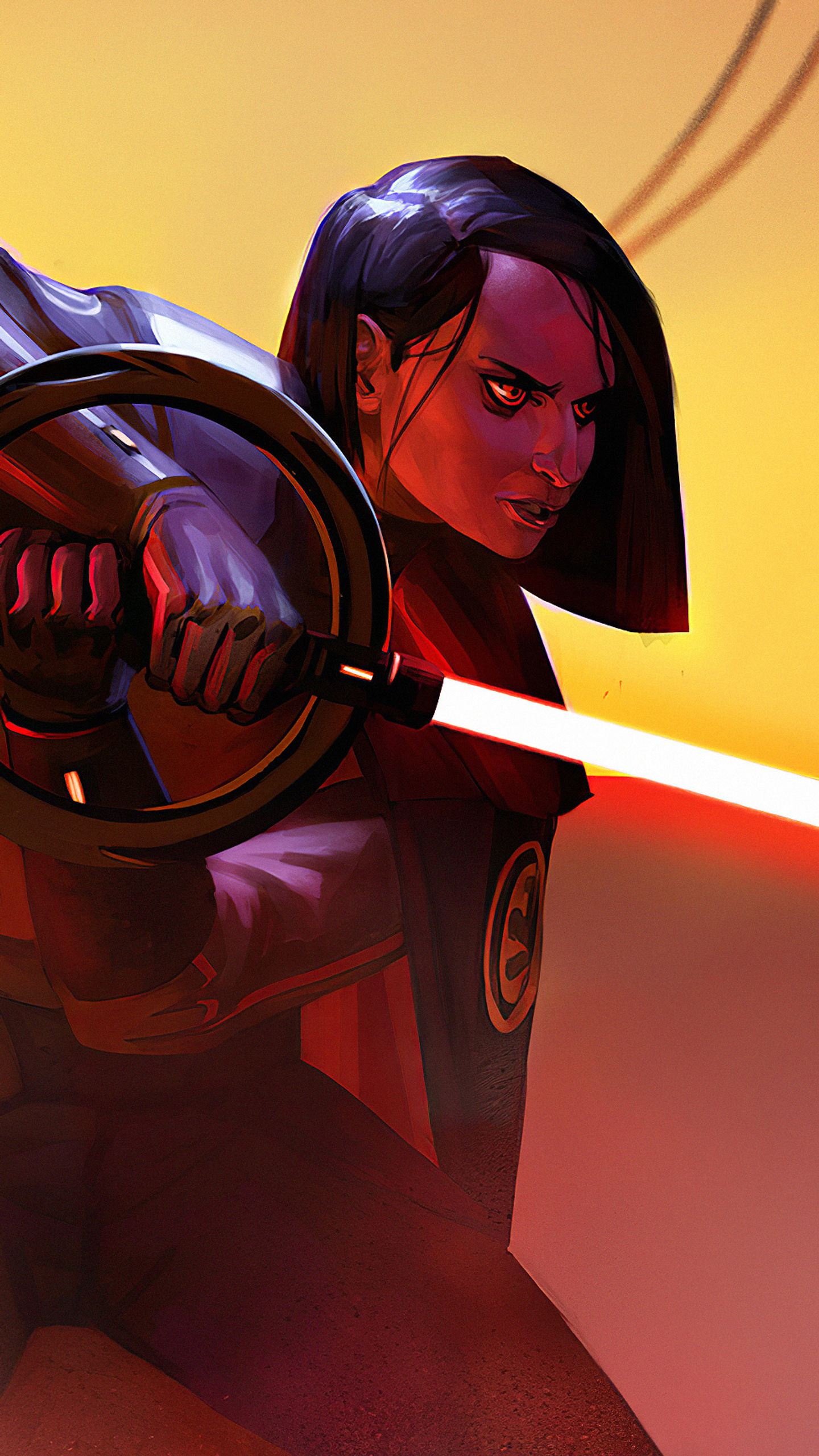1440x2560 Rey Red Lightsaber Samsung Galaxy S6,S7 ,Google Pixel XL ...