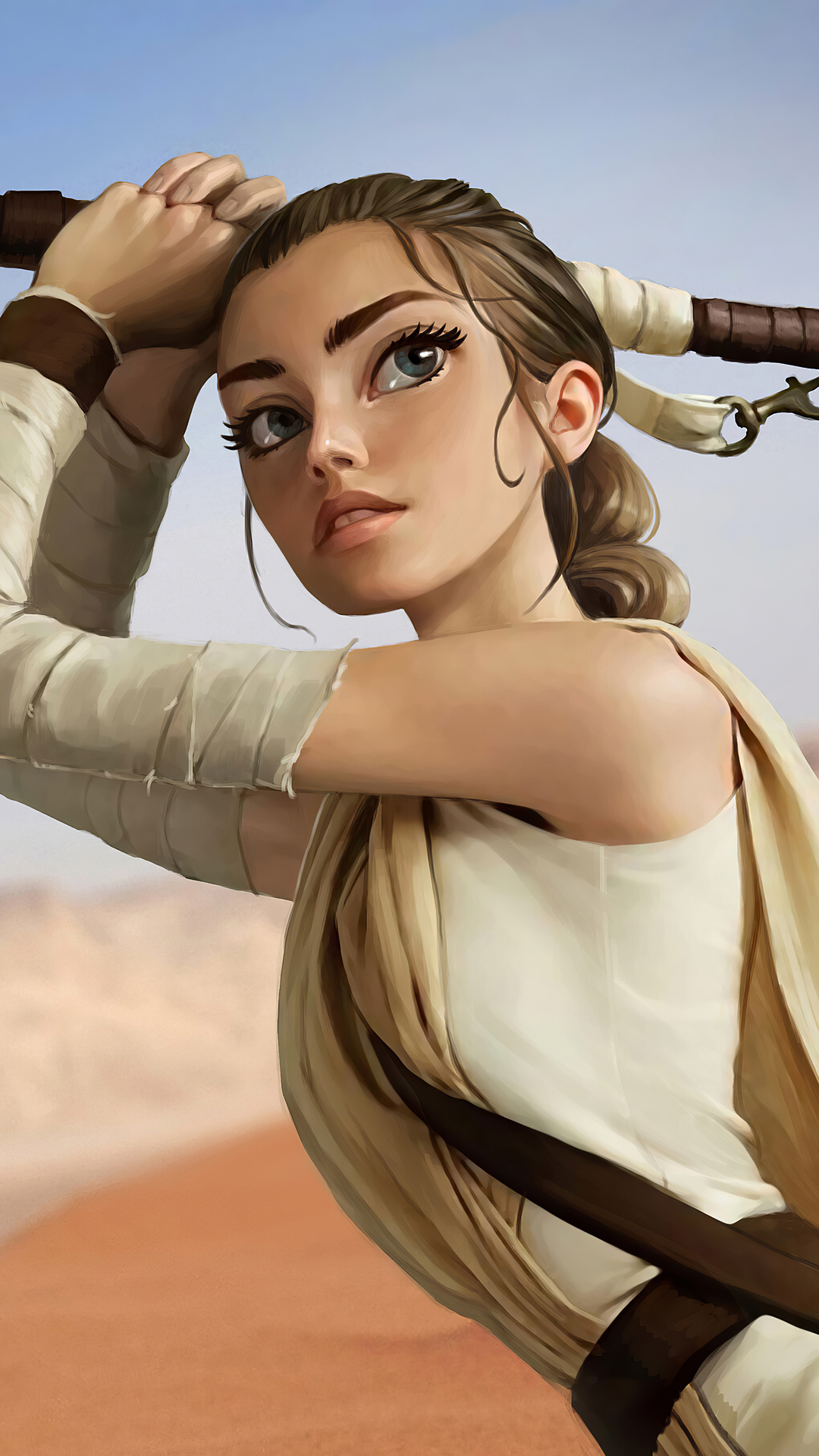 1080x1920 Rey Star Wars Digital Art 4k Iphone 76s6 Plus Pixel Xl One Plus 33t5 Hd 4k