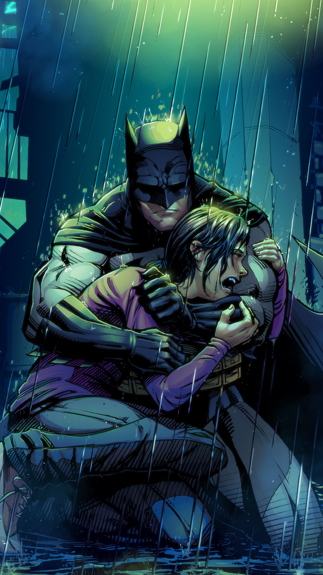 1080x1920 Robin Crying In Batman Arms Iphone 7,6s,6 Plus, Pixel xl ,One ...