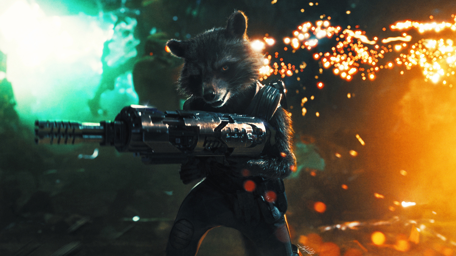 1600x900 Rocket Raccoon With Gun Wallpaper,1600x900 Resolution HD 4k ...