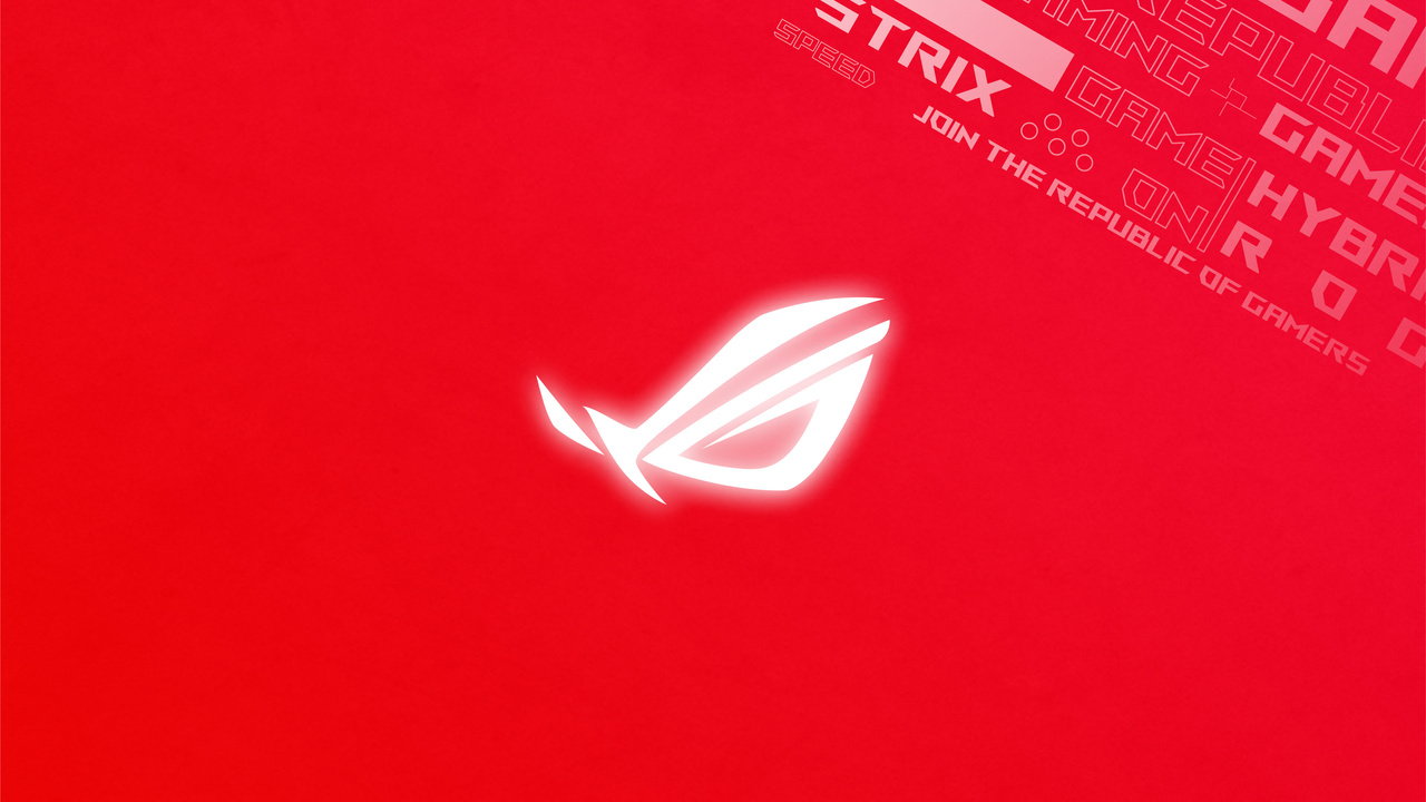 1280x720 Rog Logo Red Background 4k 720P ,HD 4k Wallpapers,Images ...