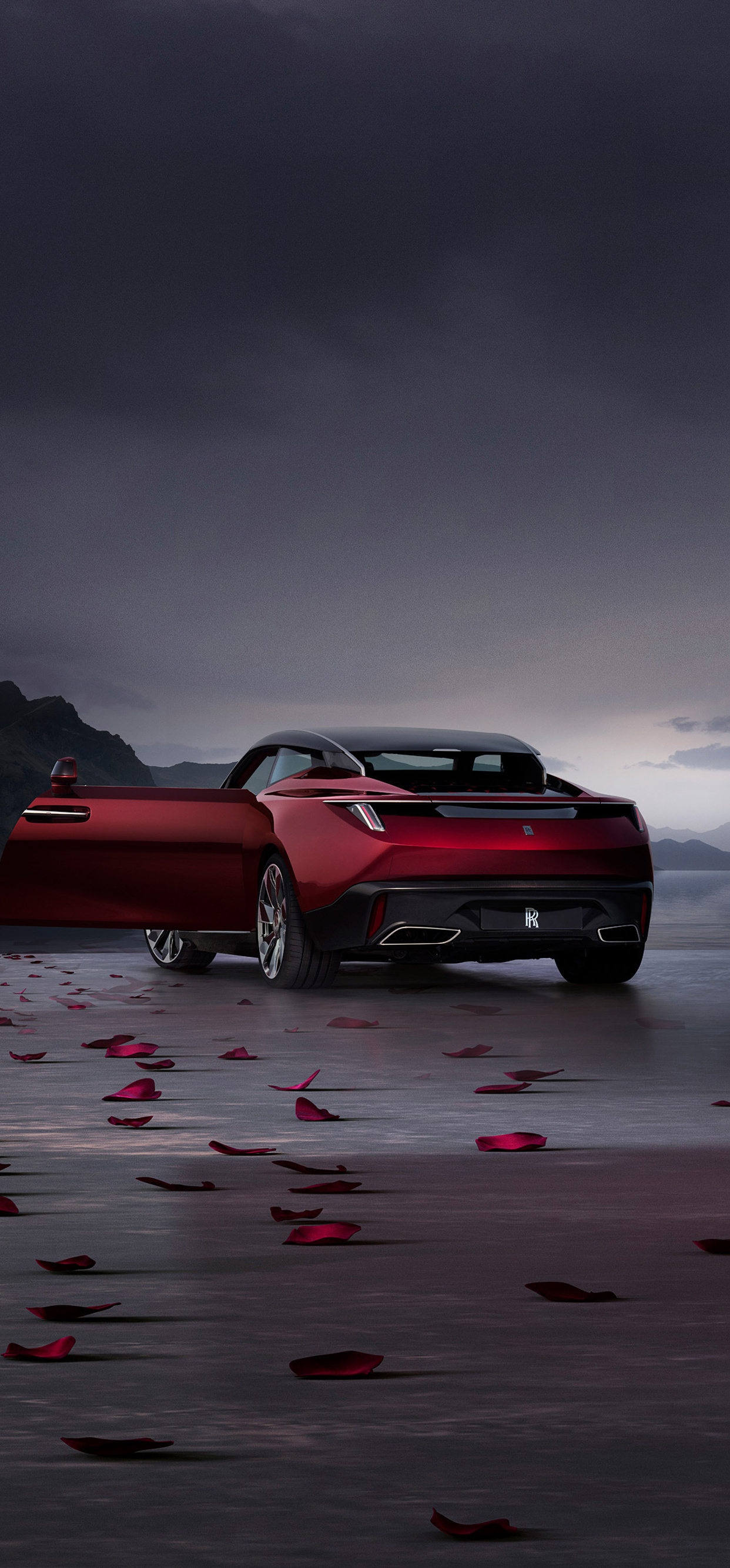 1242x2668 Rolls Royce La Rose Noire Droptail Rear Iphone XS MAX ,HD 4k ...