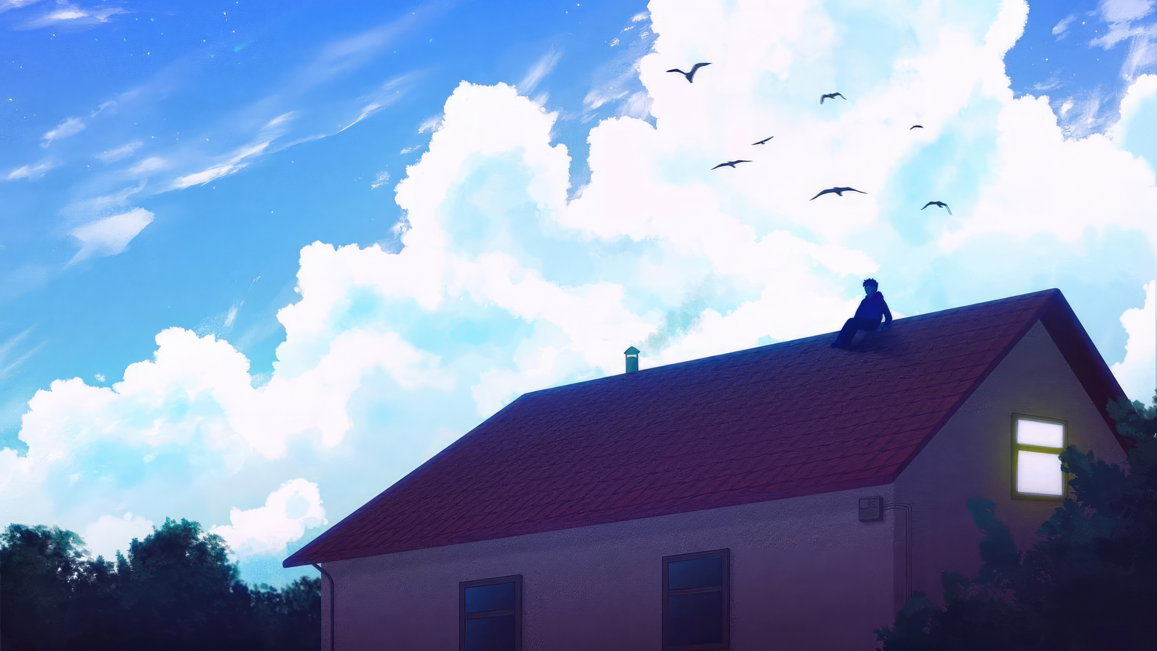 3840x2160 Rooftop Relaxation 4K ,HD 4k Wallpapers,Images,Backgrounds ...