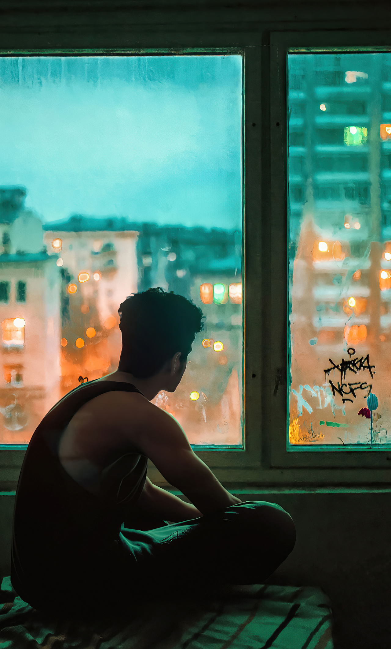 1280x2120 Sadness Through Window iPhone 6+ ,HD 4k Wallpapers,Images ...