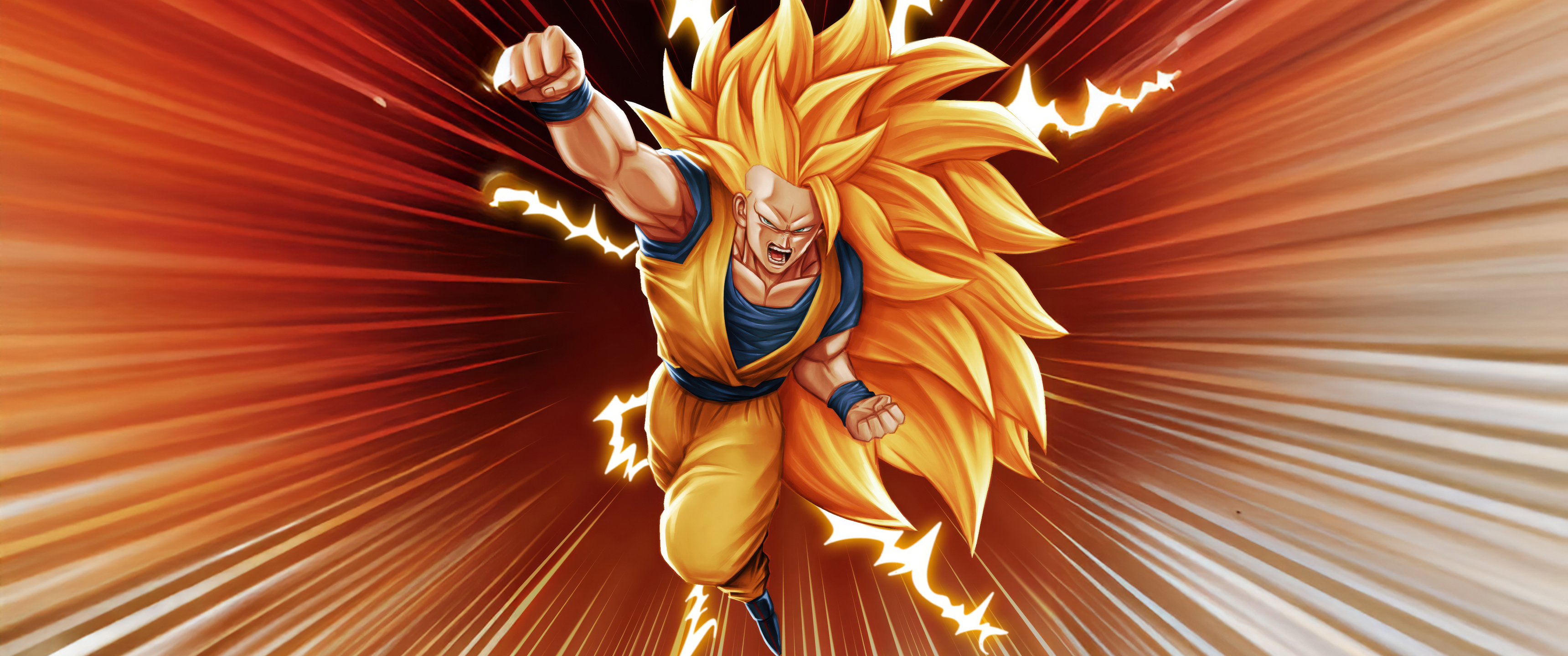 3440x1440 Saiyan Warrior Goku UltraWide Quad HD 1440P ,HD 4k Wallpapers,Images,Backgrounds ...