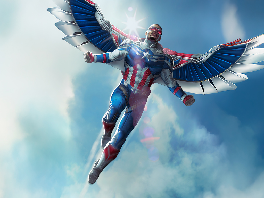 1024x768 Sam Wilson Captain America A Symbol Of Hope Wallpaper,1024x768 ...