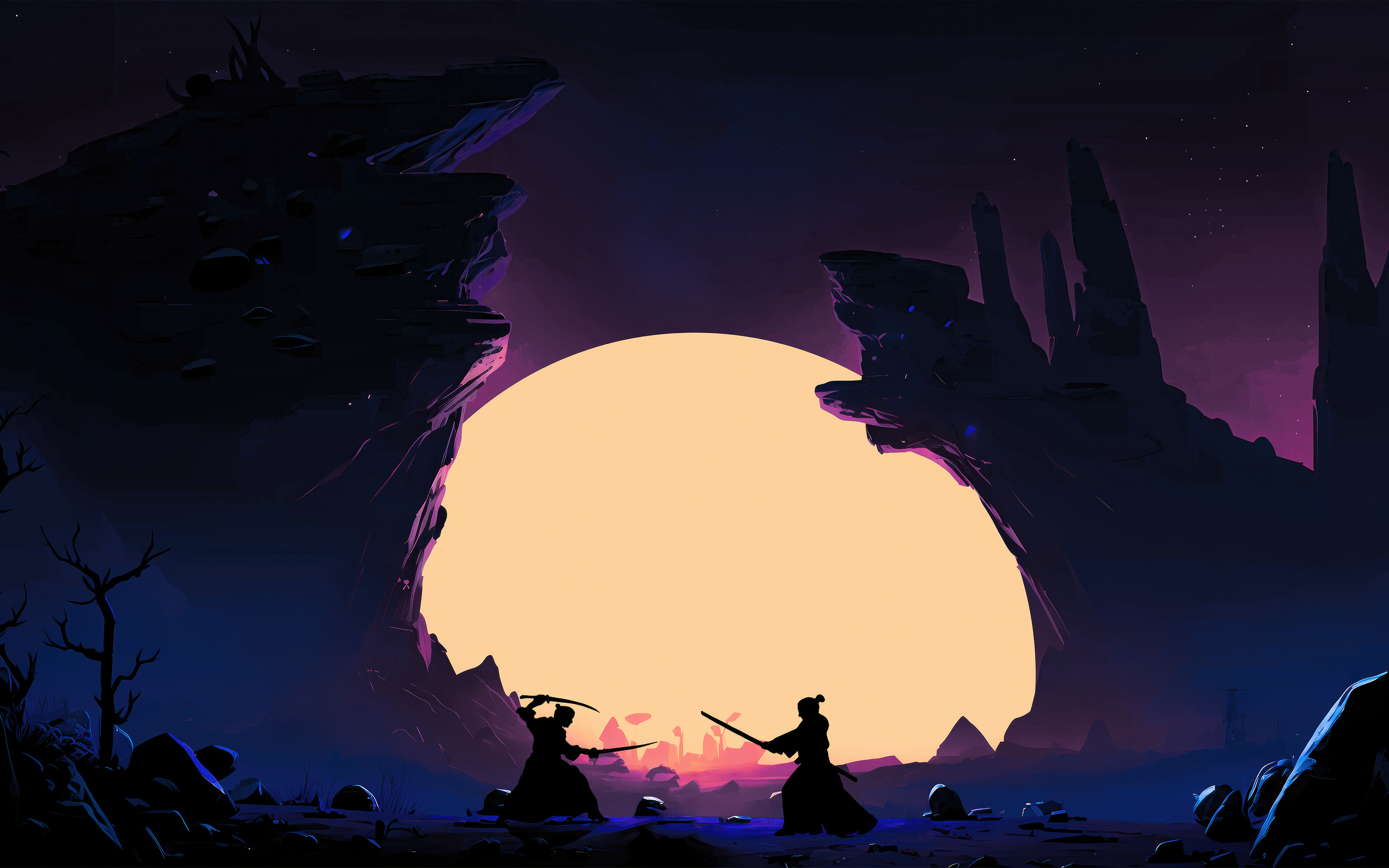 3840x2400 Samurai Fight Minimal 5k 4K ,HD 4k Wallpapers,Images ...