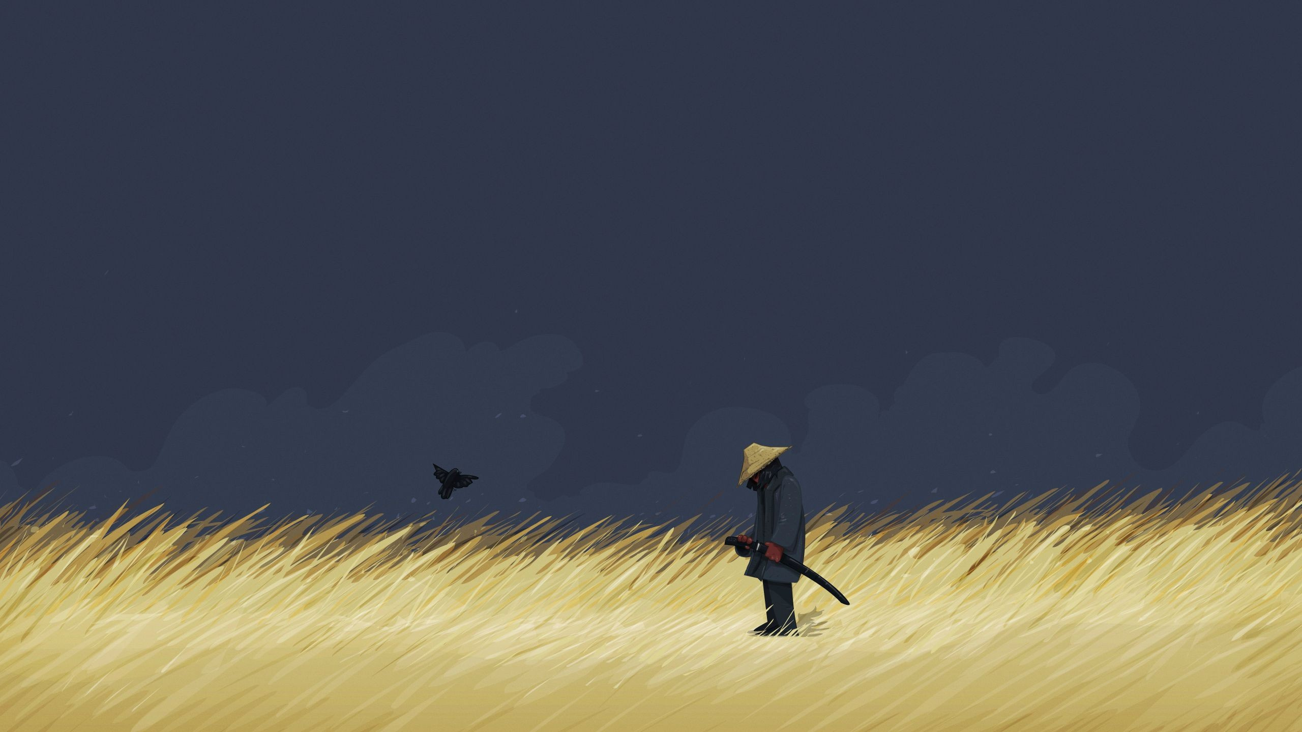 2560x1440 Samurai Minimalism 1440P Resolution ,HD 4k Wallpapers,Images ...