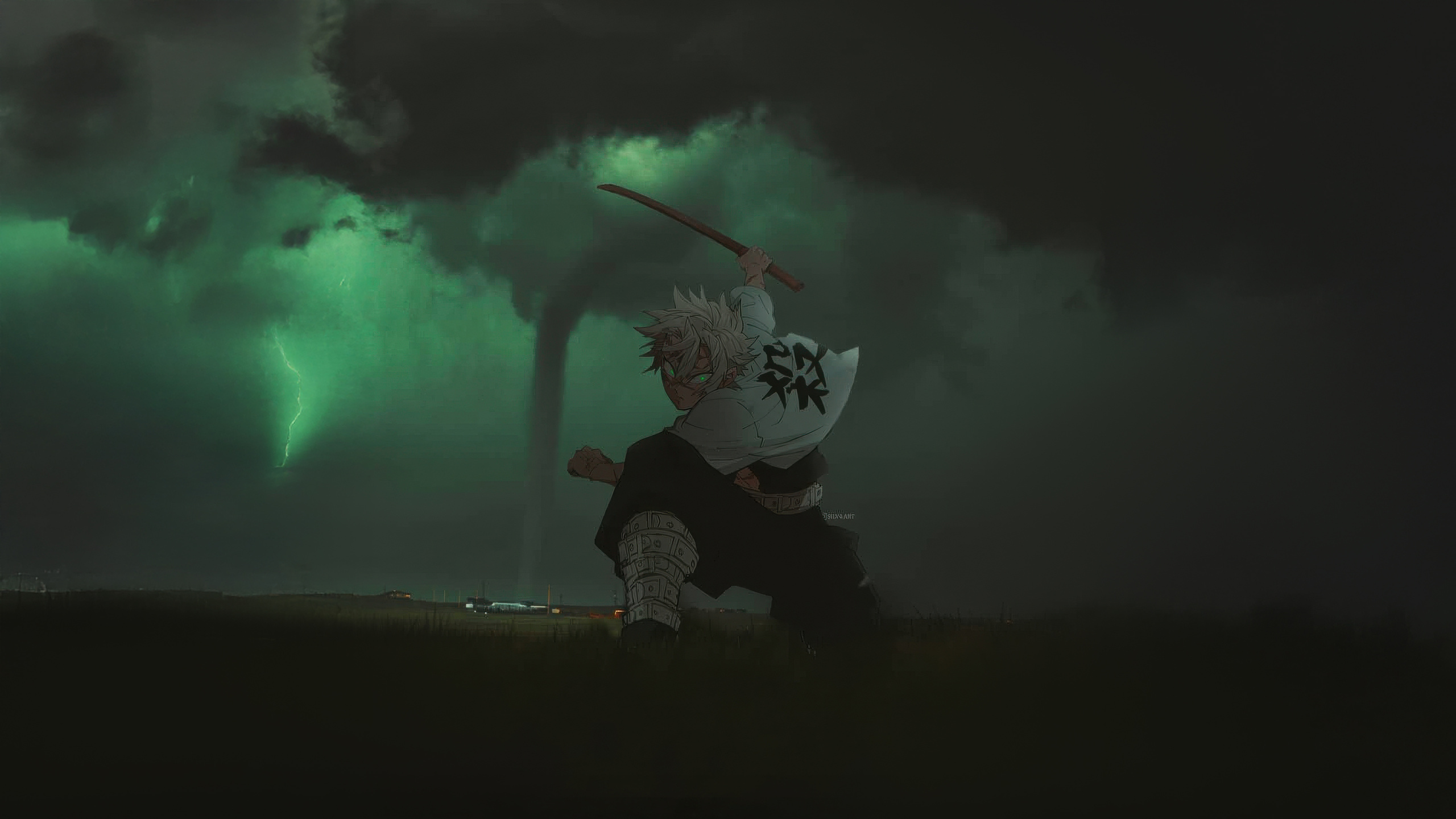 2560x1440 Sanemi Shinazugawa Demon Slayer Kimetsu No Yaiba 1440P ...