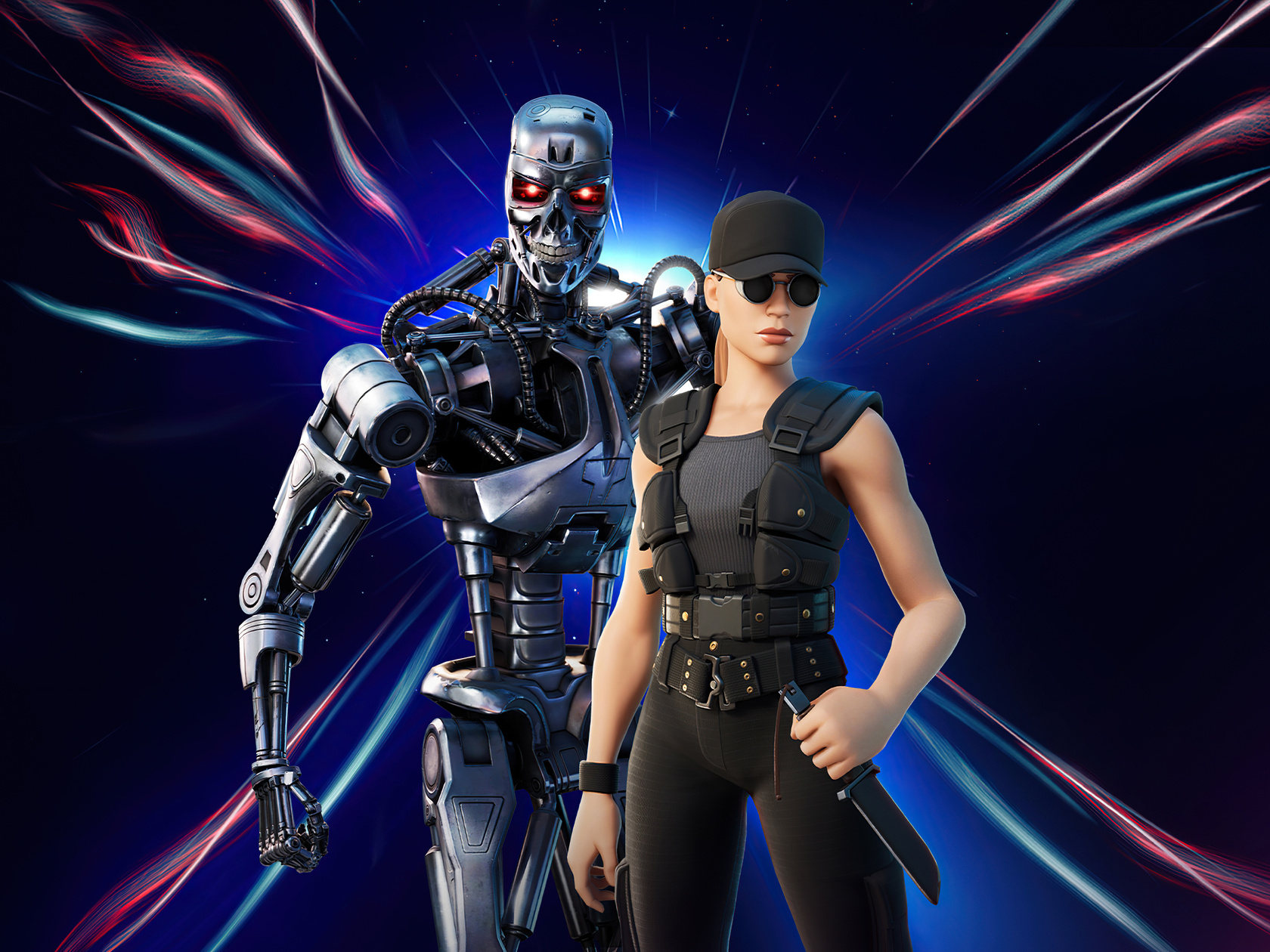 1680x1260 Sarah Connor And Terminator Fortnite 2021 1680x1260 ...