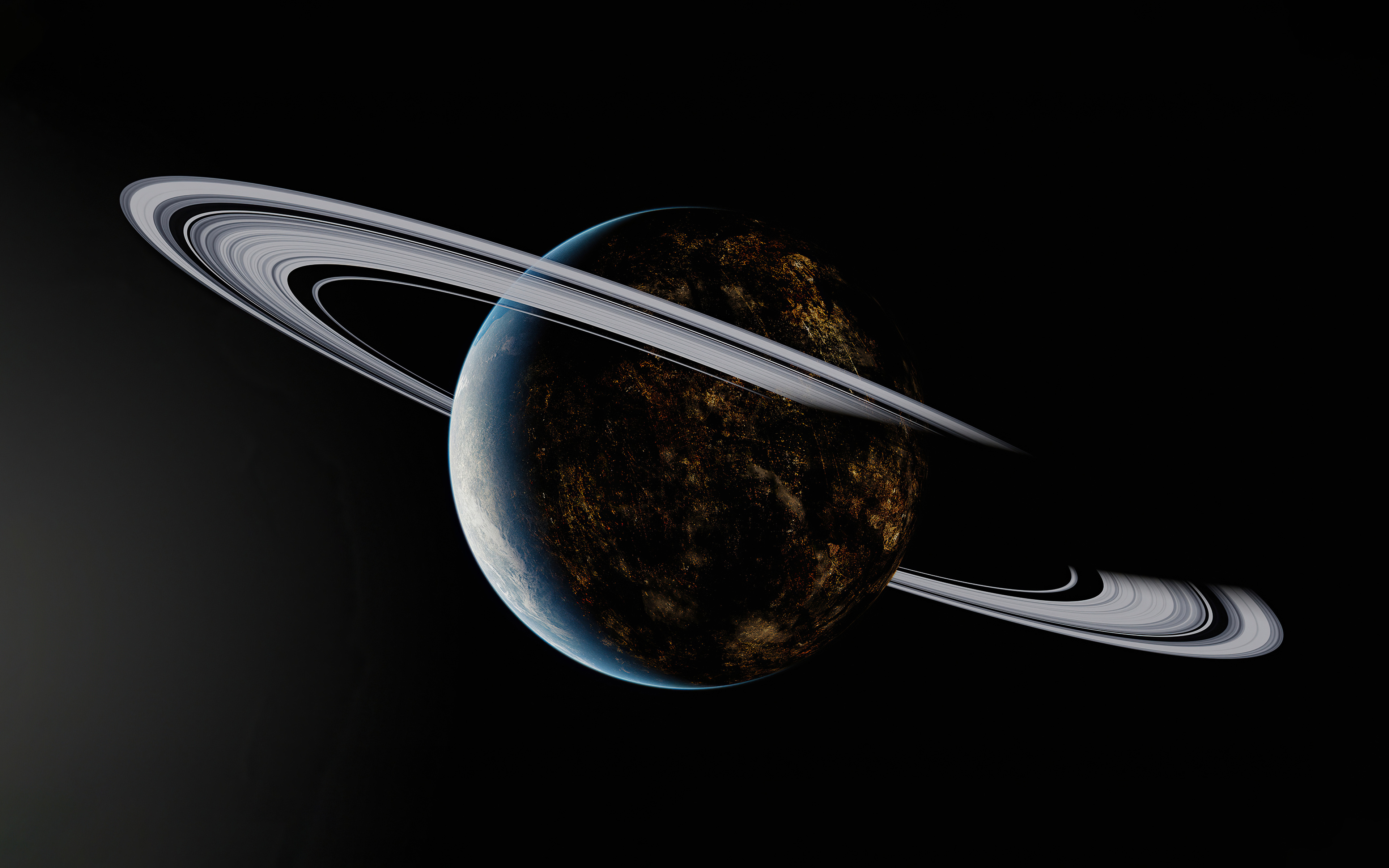 3840x2400 Saturn Rings Dark 5k 4K ,HD 4k Wallpapers,Images,Backgrounds ...
