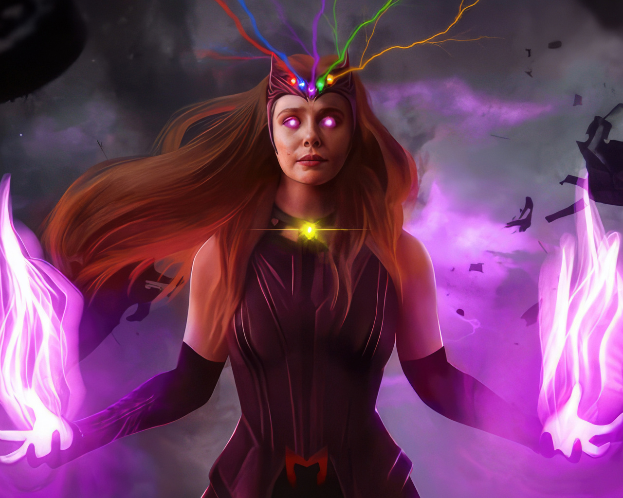1280x1024 Scarlet Witch Connection To Infinity Wallpaper,1280x1024 ...